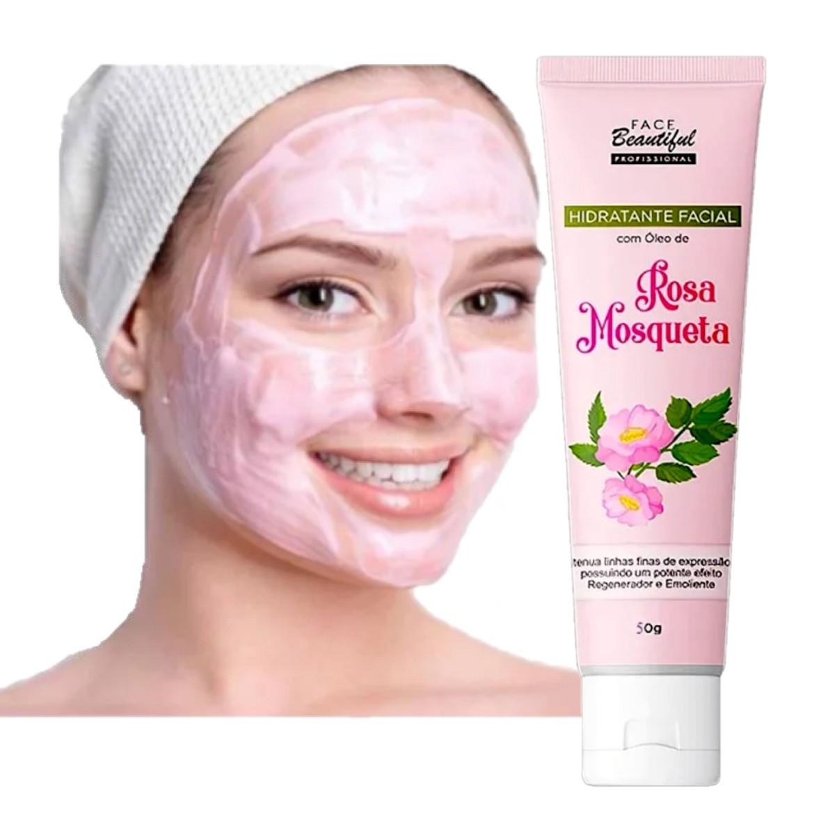 Facebeautiful - Hidratante Facial Rosa Mosqueta - 03 Unid ...