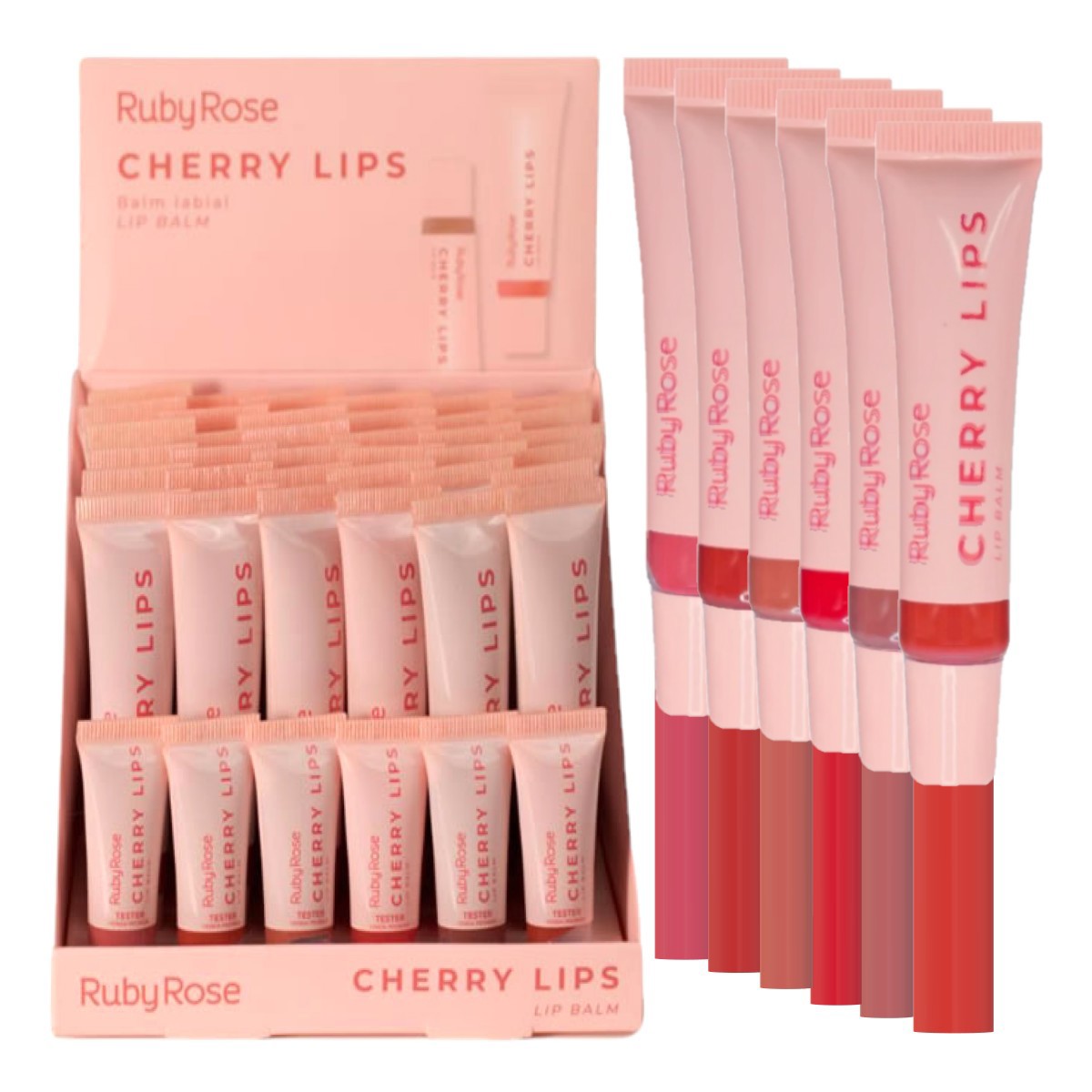 Ruby Rose - Lip Balm Cherry Lips L6503 - 6 Und - Distribuidora JCF ...