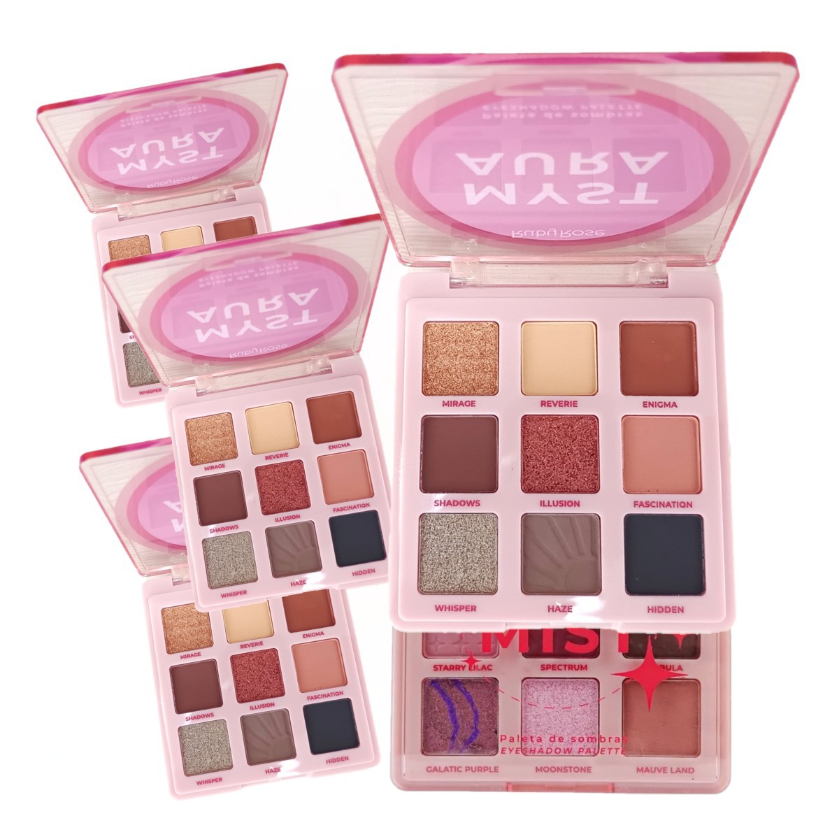 Ruby Rose - Paleta de Sombras MYST AURA E2203 - 12 Und - Distribuidora ...