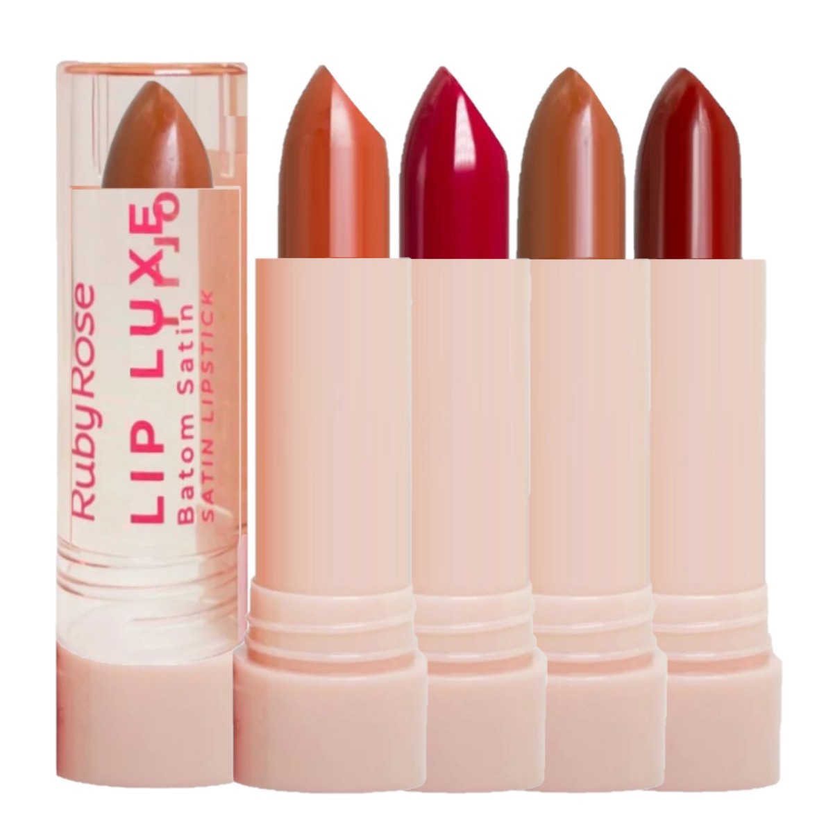 Ruby Rose - Batom Satin Lip Luxe L6000 G1 - 4 Und - Distribuidora JCF ...