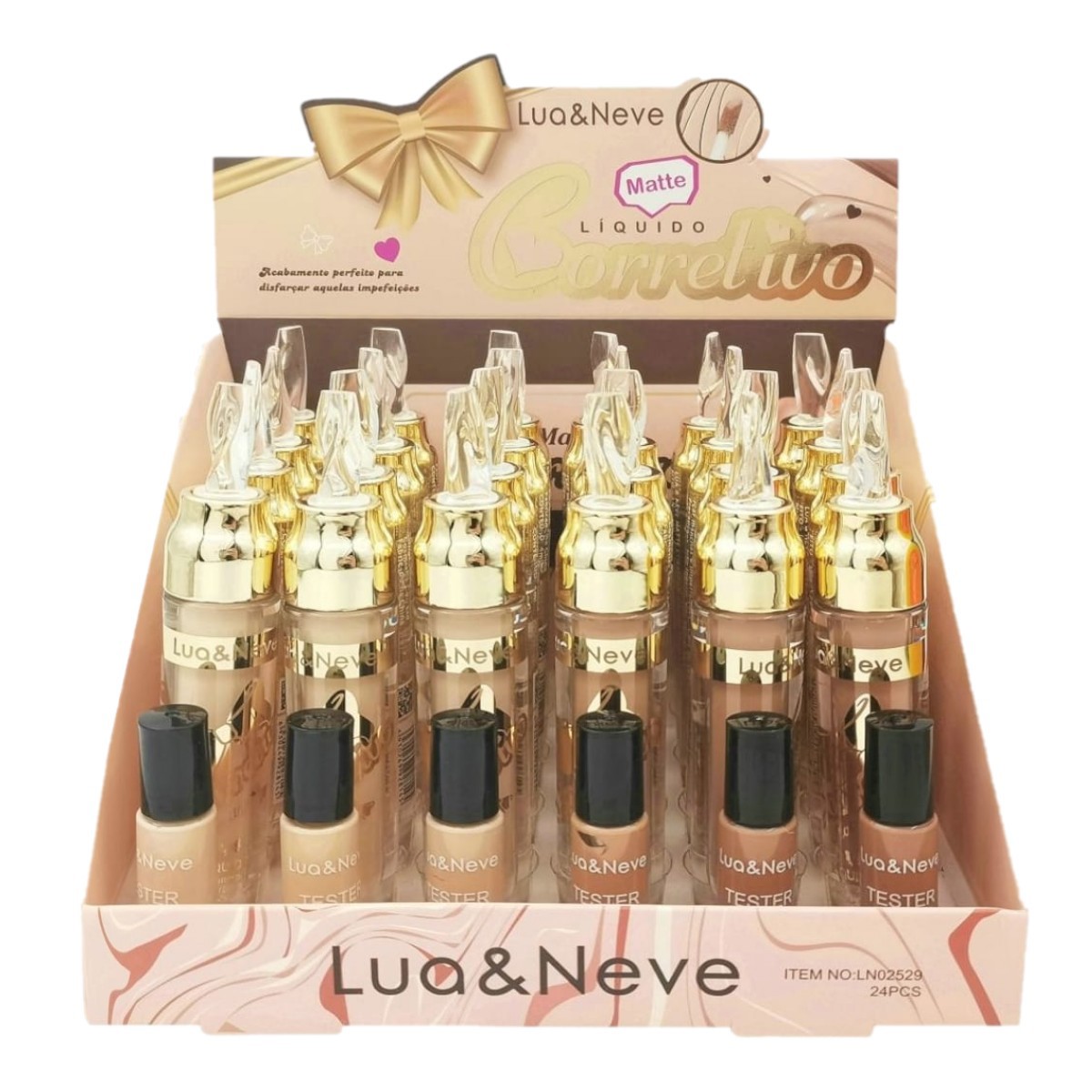 Lua e Neve - Corretivo Liquido Matte LN02529 - 24 Und - Distribuidora JCF: Maquiagem e ...
