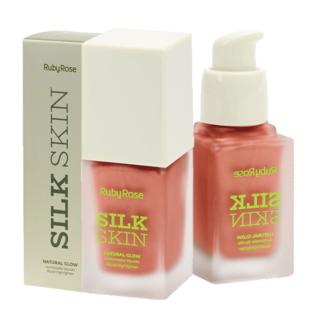 Ruby Rose - Iluminador Liquido Pump Silk Skin Shine On - HBF1601-5 - Distribuidora JCF ...