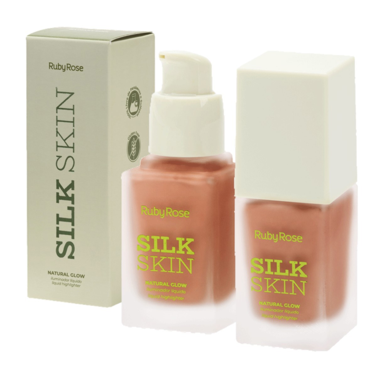 Ruby Rose - Iluminador Liquido Silk Skin Sun Kissed - 12 Und ...