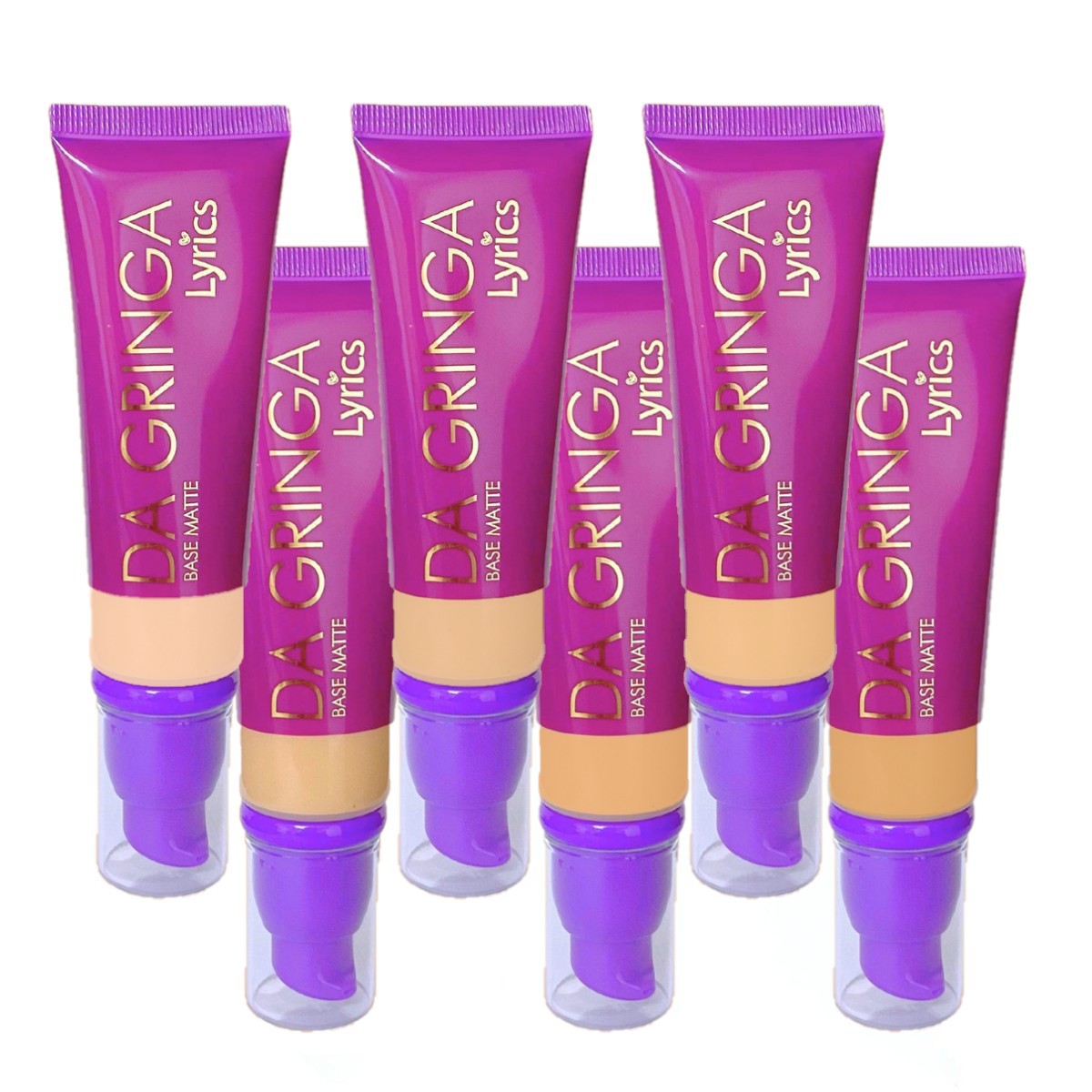 Lyrics - Base Matte da Gringa Pump HB102537 - 24 Und - Distribuidora JCF: Maquiagem e Cosméticos ...