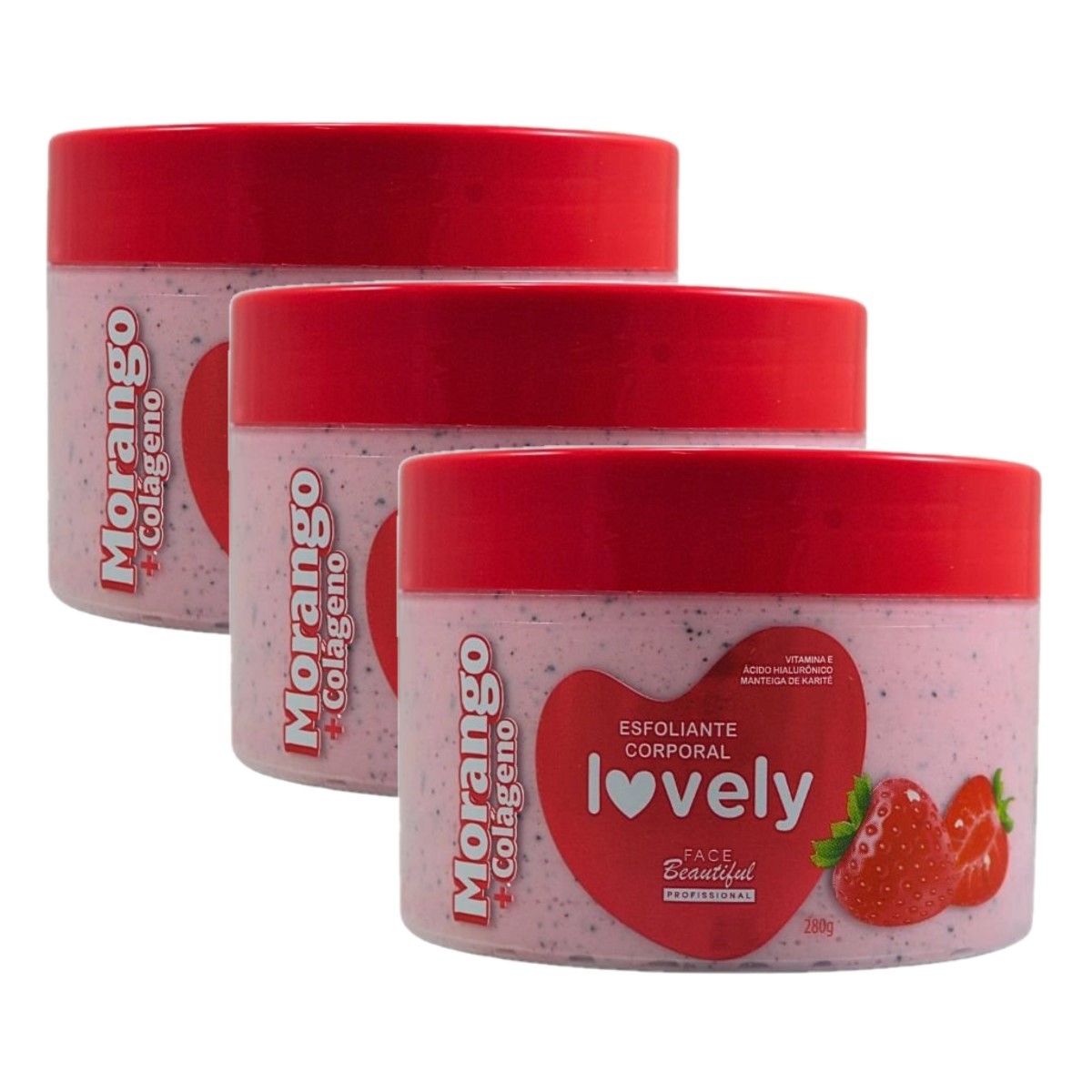 Face Beautiful - Esfoliante Morango + Colageno FB406 - 6 Und ...