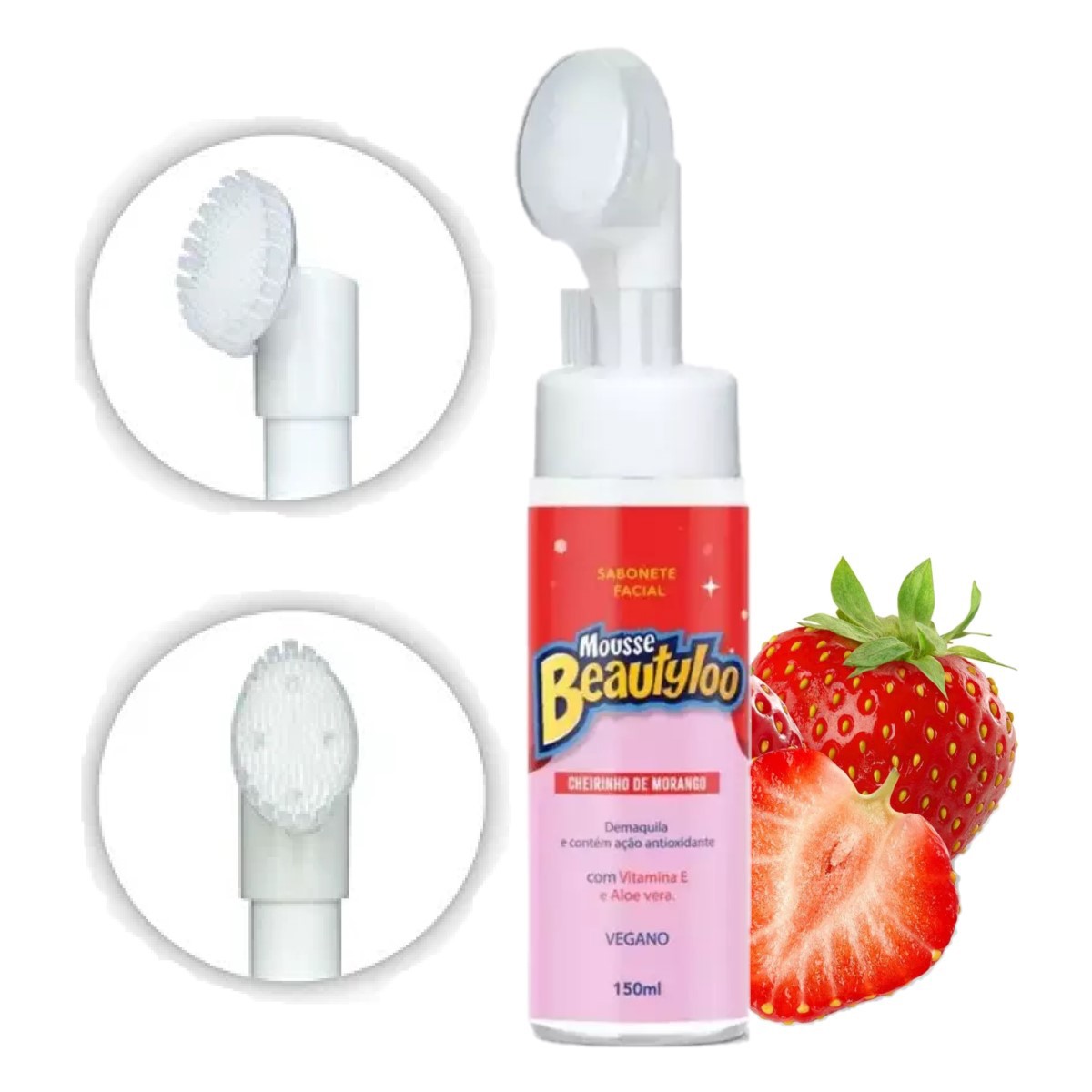 Face Beautiful - Mousse Beautyloo Morango FB460 - 6 Und - Distribuidora ...