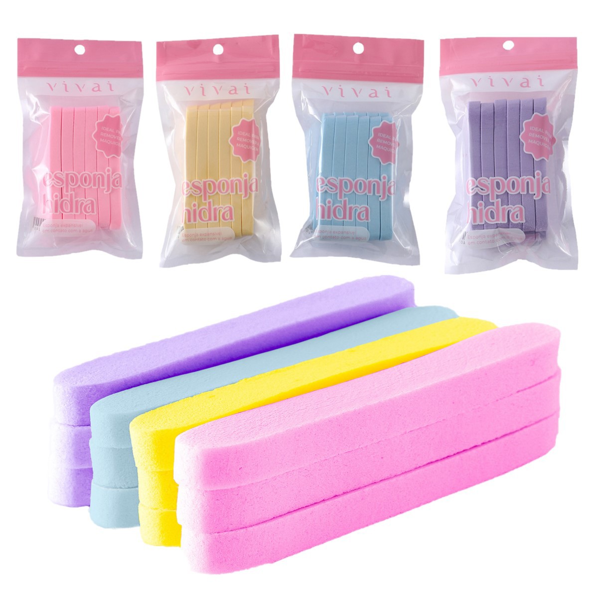 Vivai - Kit 12 Esponja Hidra Expansivel 5069 - 12 Kits - Distribuidora JCF: Maquiagem e ...