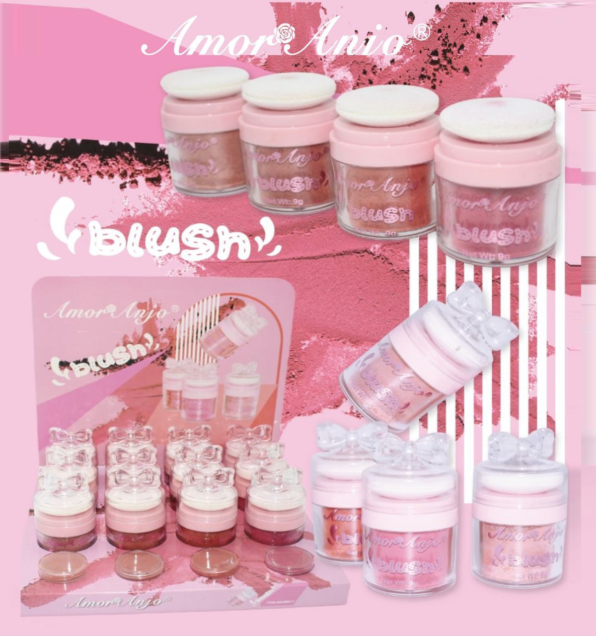 Amor Anjo - Blush Solto c/ Esponja MB017 - 4 Und - Distribuidora JCF ...