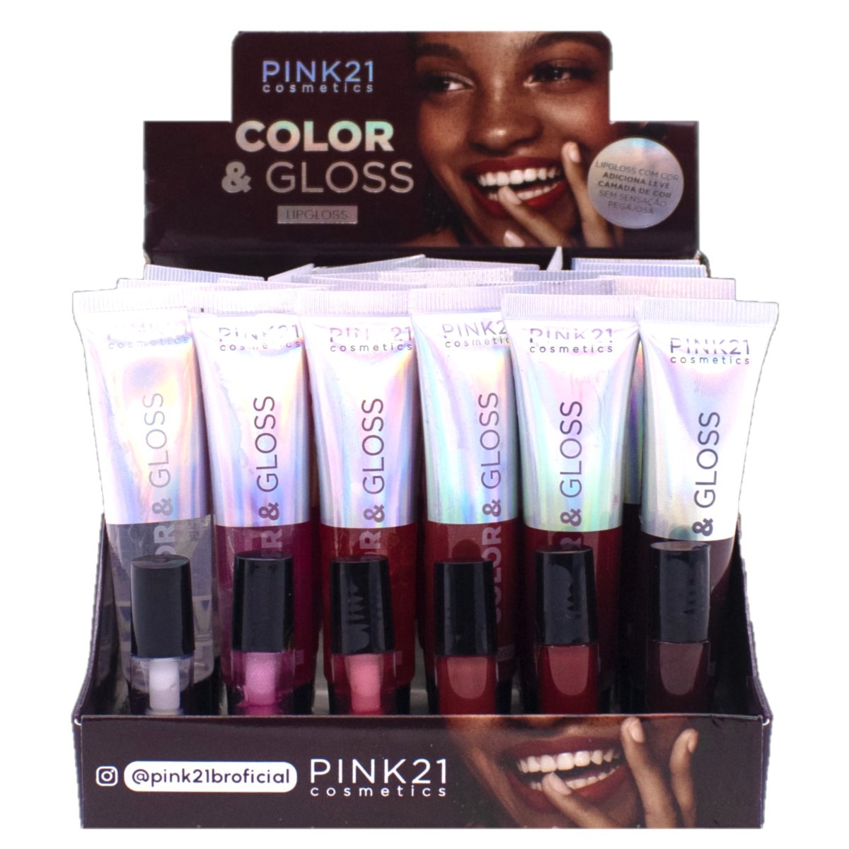 Pink 21 - Lip Gloss Color CS4507 - 6 Und - Distribuidora JCF: Maquiagem ...