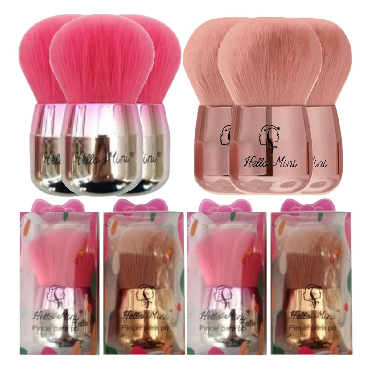 Hello Mini - Pincel Para Po PC837 - ROSA - Distribuidora JCF: Maquiagem ...