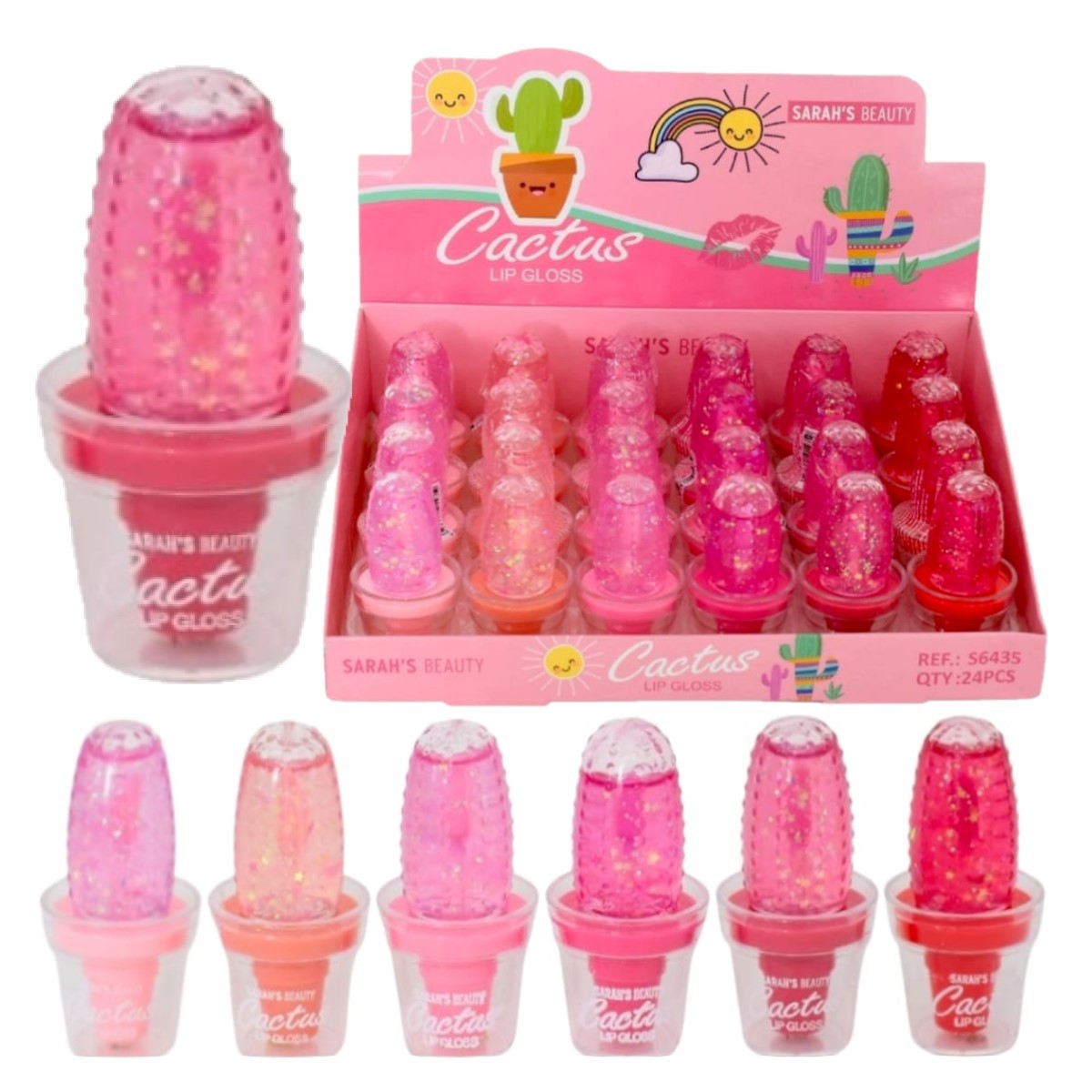 Sarahs - Lip Gloss Cactus S6435 - 12 Und - Distribuidora JCF: Maquiagem ...