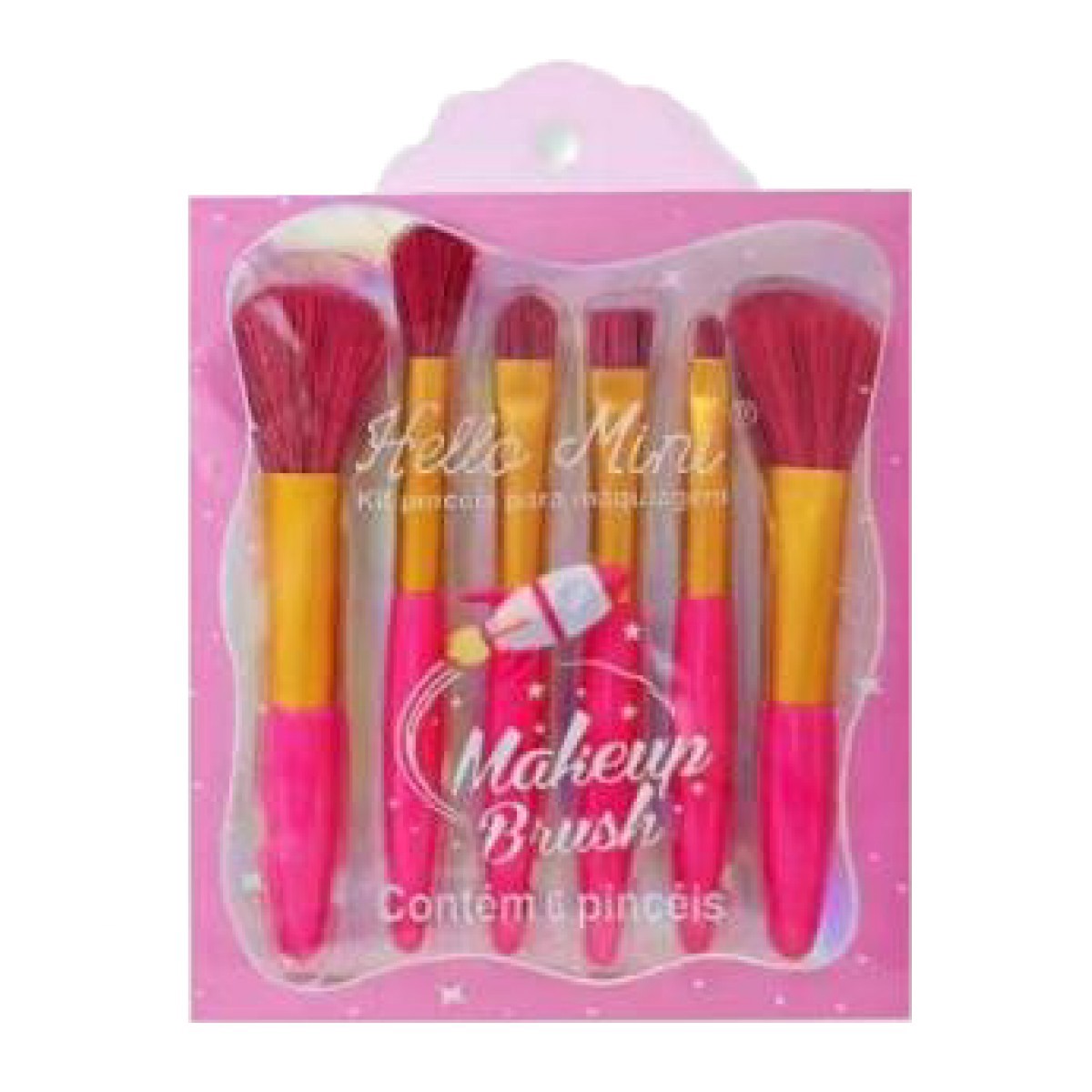 Hello Mini - Kit 6 Pinceis para Maquiagem BKT484 - 12 Kits ...