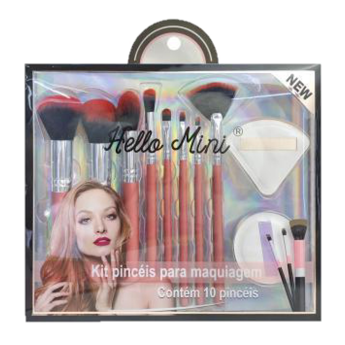 Hello Mini - Kit 8 Pinceis e 2 Esponjas S001 - 6 Kits - Distribuidora ...