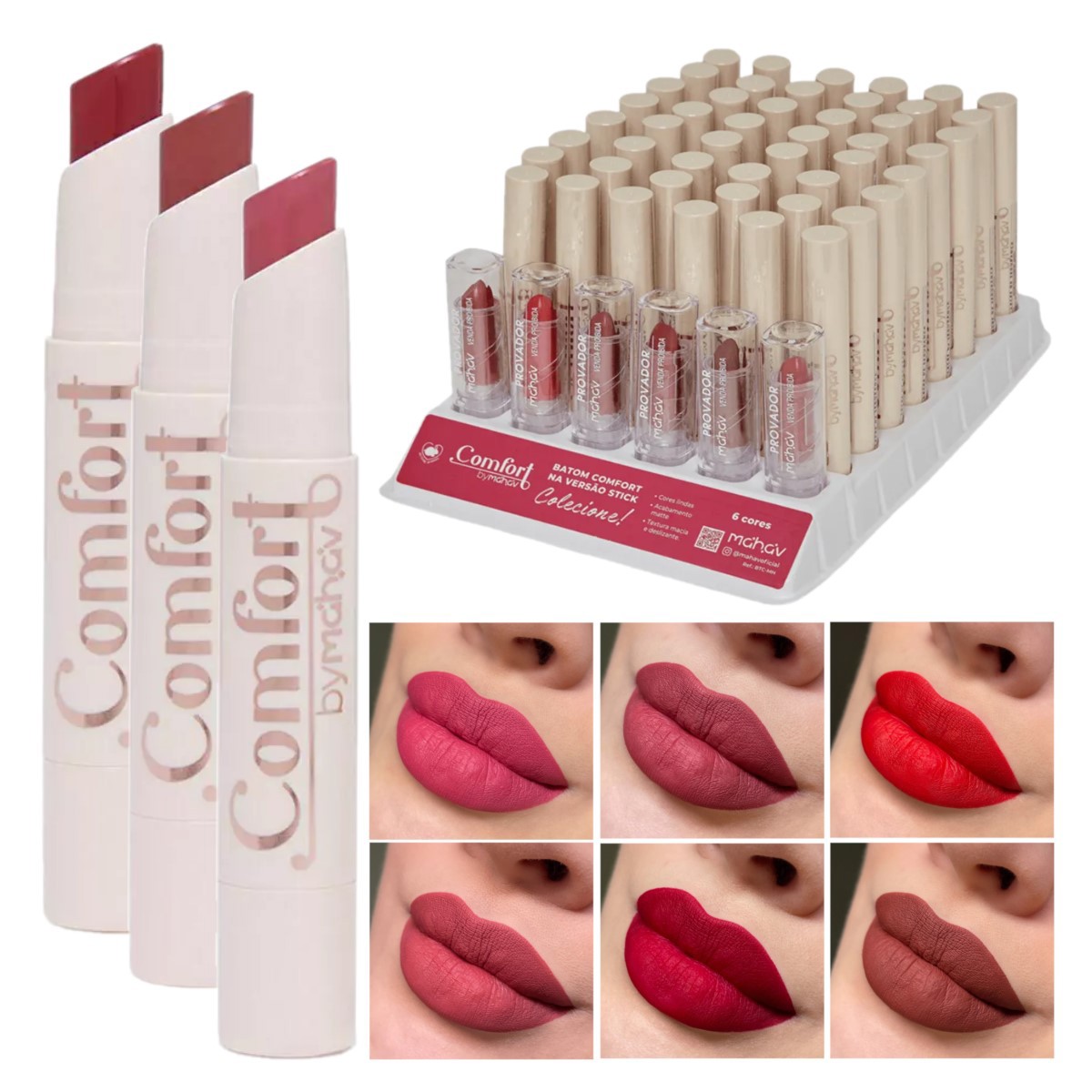 Mahav - Batom Comfort Stick BTCMH - 6 Und - Distribuidora JCF ...