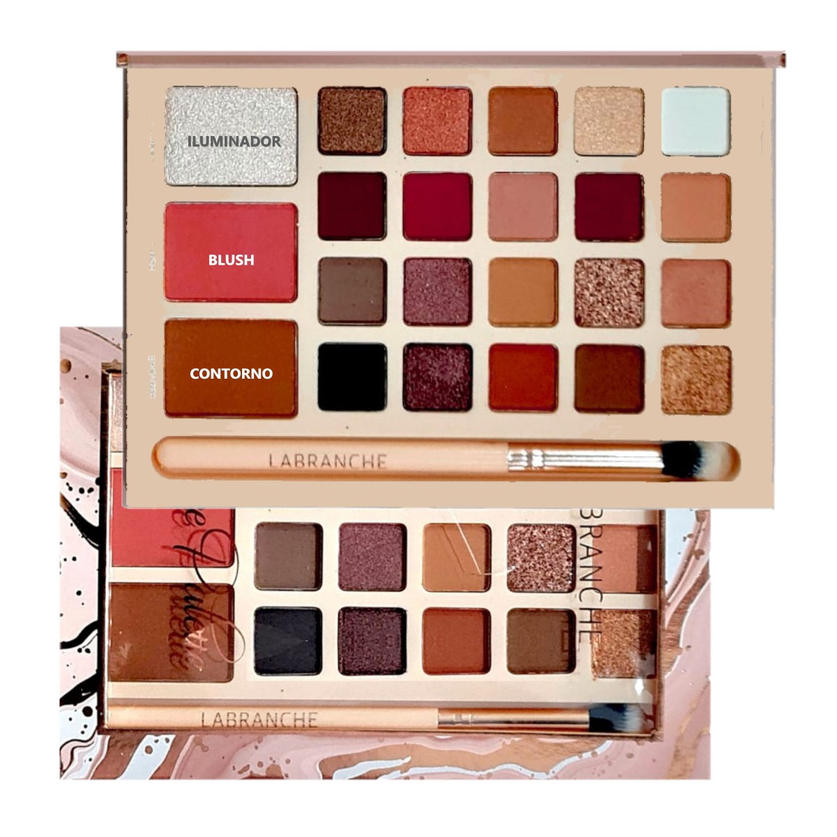 Labranche - Kit Sombra Contorno Blush Iluminador - 6 Kits - Distribuidora JCF: Maquiagem e ...