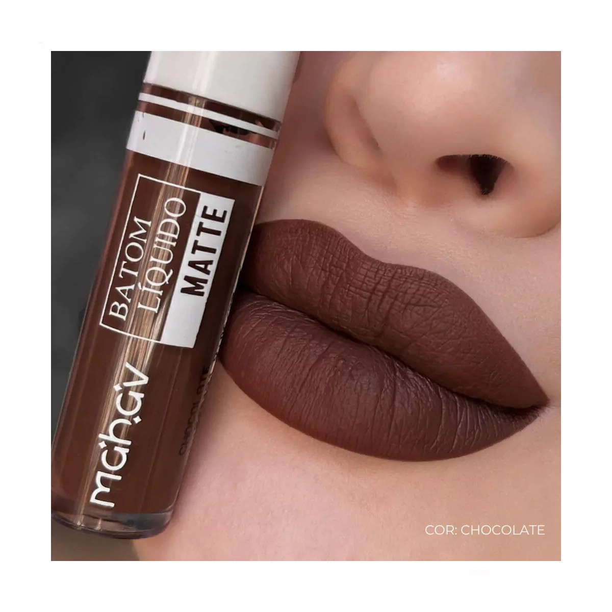 Mahav - Batom Liquido Matte Chocolate - Display C/12 e Prov ...