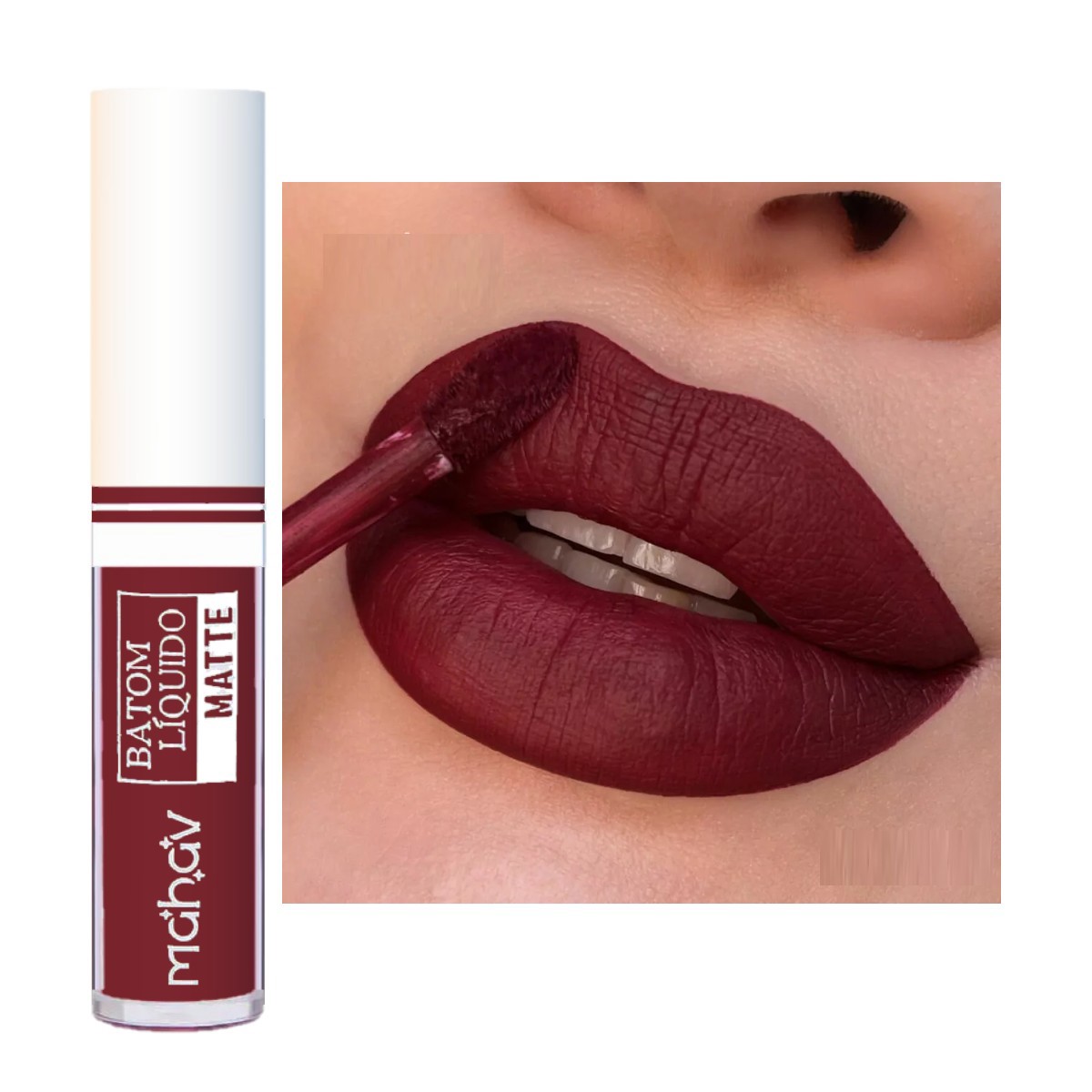 Mahav - Batom Liquido Matte Carmim - Display C/12 e Prov ...