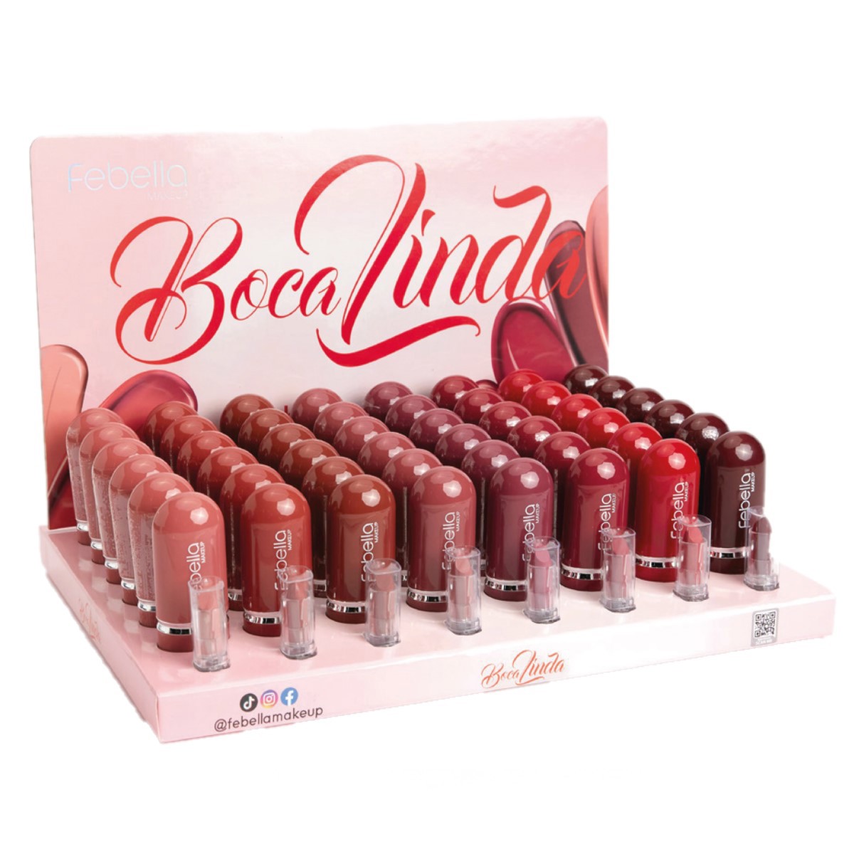Febella - Batom Matte Boca Linda BM40213 - 48 Und - Distribuidora JCF ...