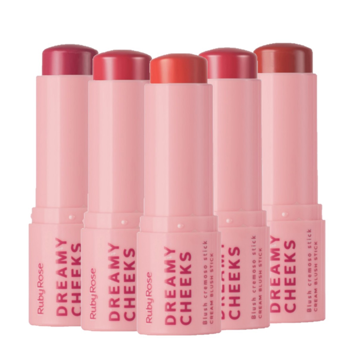Blush Stick Cremoso Ruby Rose em Atacado - Display com 36unid ...