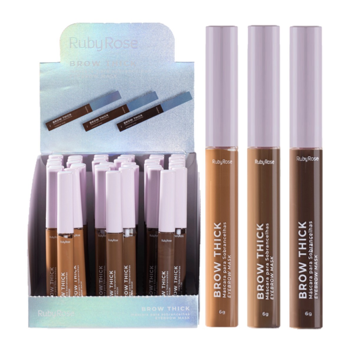 Ruby Rose - Mascara para Sobrancelhas Brow Thick - 36 Unid ...