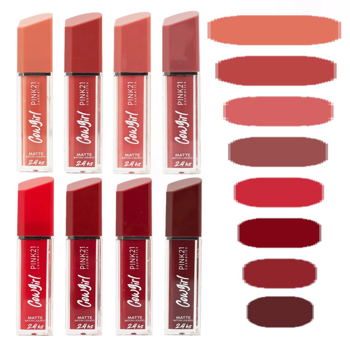 Pink 21 - Batom Liquido Matte Cowgirl CS4866 - 24 Und - Distribuidora JCF: Maquiagem e ...