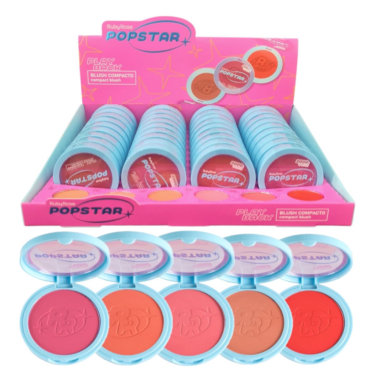 Ruby Rose - Blush Compacto Popstar Playback M08 - 36 Und ...