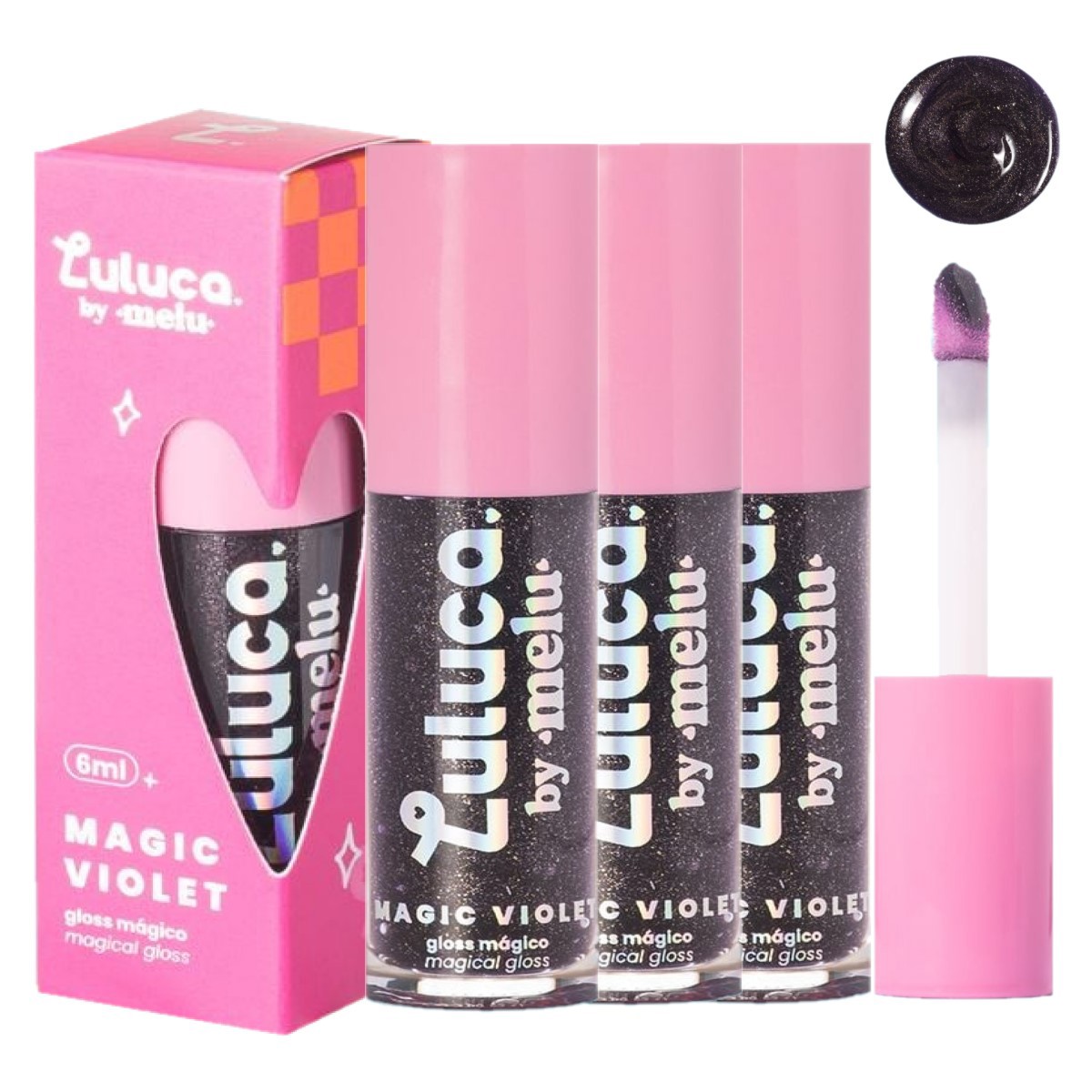 Ruby Rose - Lip Gloss Luluca Melu L6410 Magic Violet - 12 Und ...