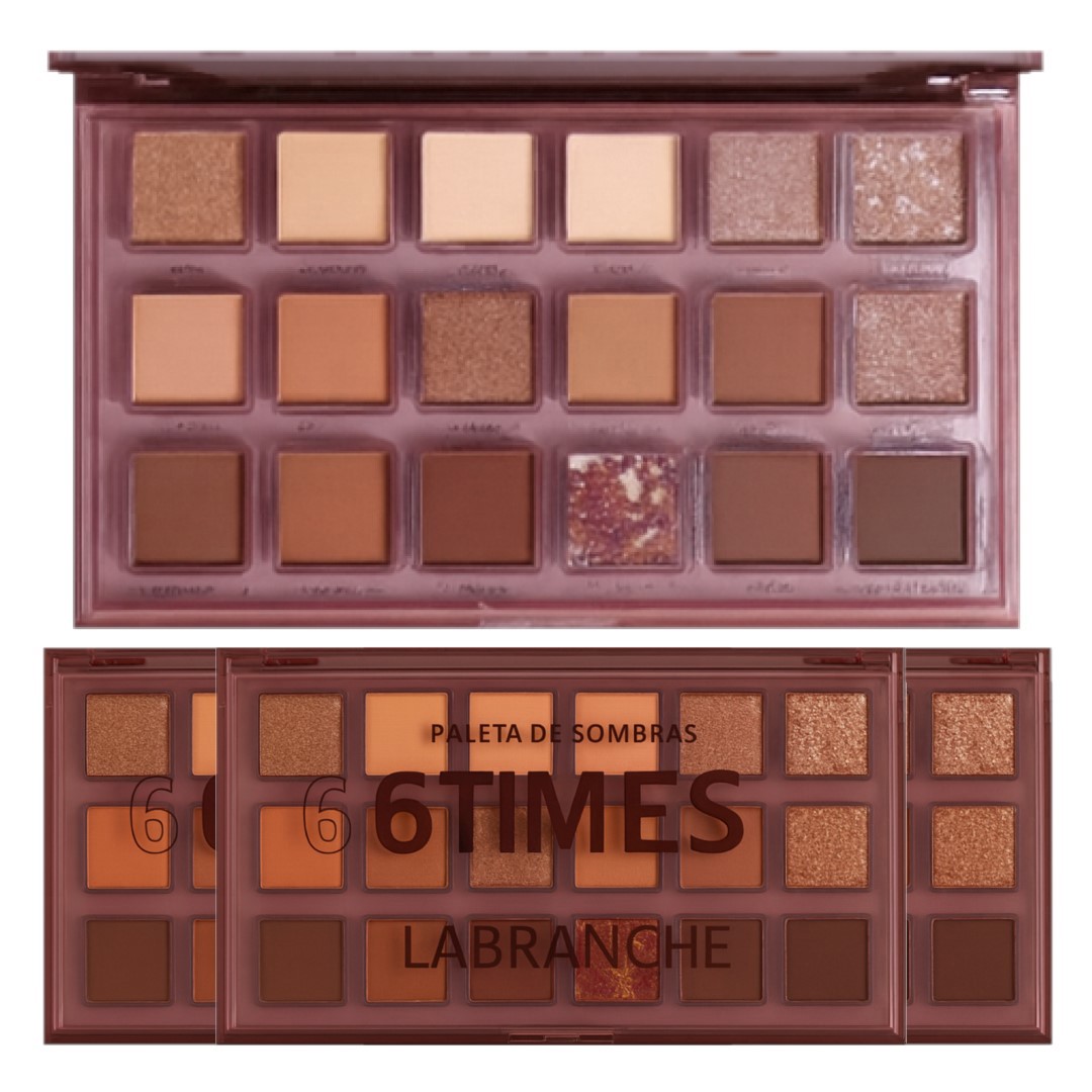 Labranche - Paleta de Sombras 6 Times 3 LA1115 - Distribuidora JCF ...