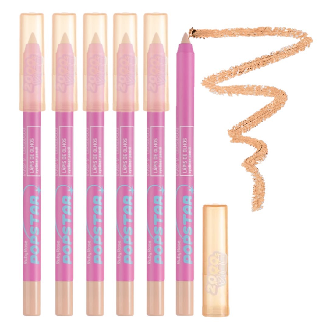 Ruby Rose - Lapis de Olho Pop Star Golden Star HBE24021 - 12 Und ...