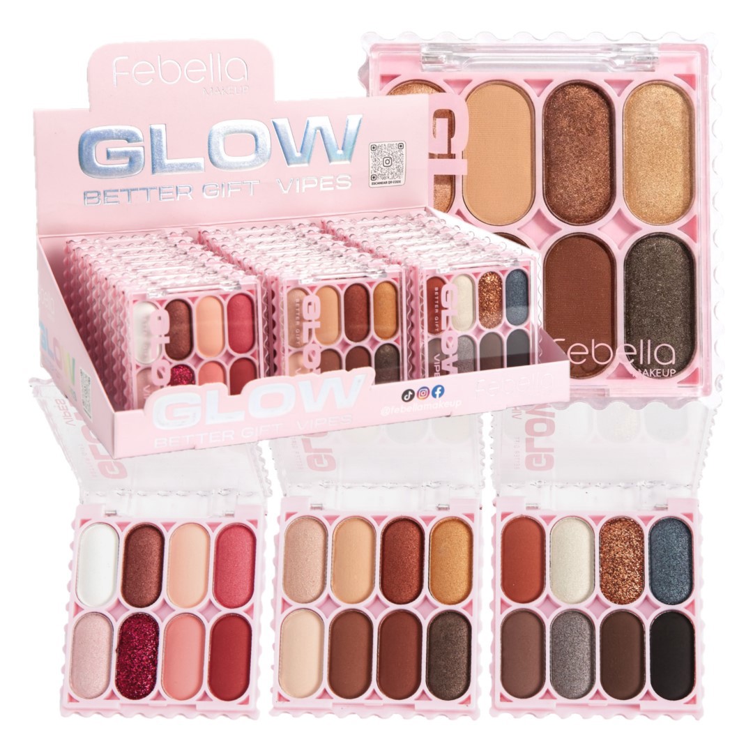 Febella - Paleta de Sombras Glow PSO30349 - 06 Und - Distribuidora JCF ...