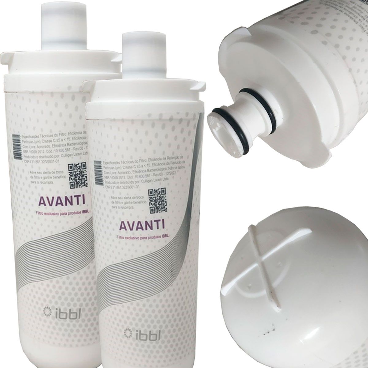 KIT 2 Refil Filtro Ibbl Avanti Mio Vivax Purificador Natural Mini Àgua ...
