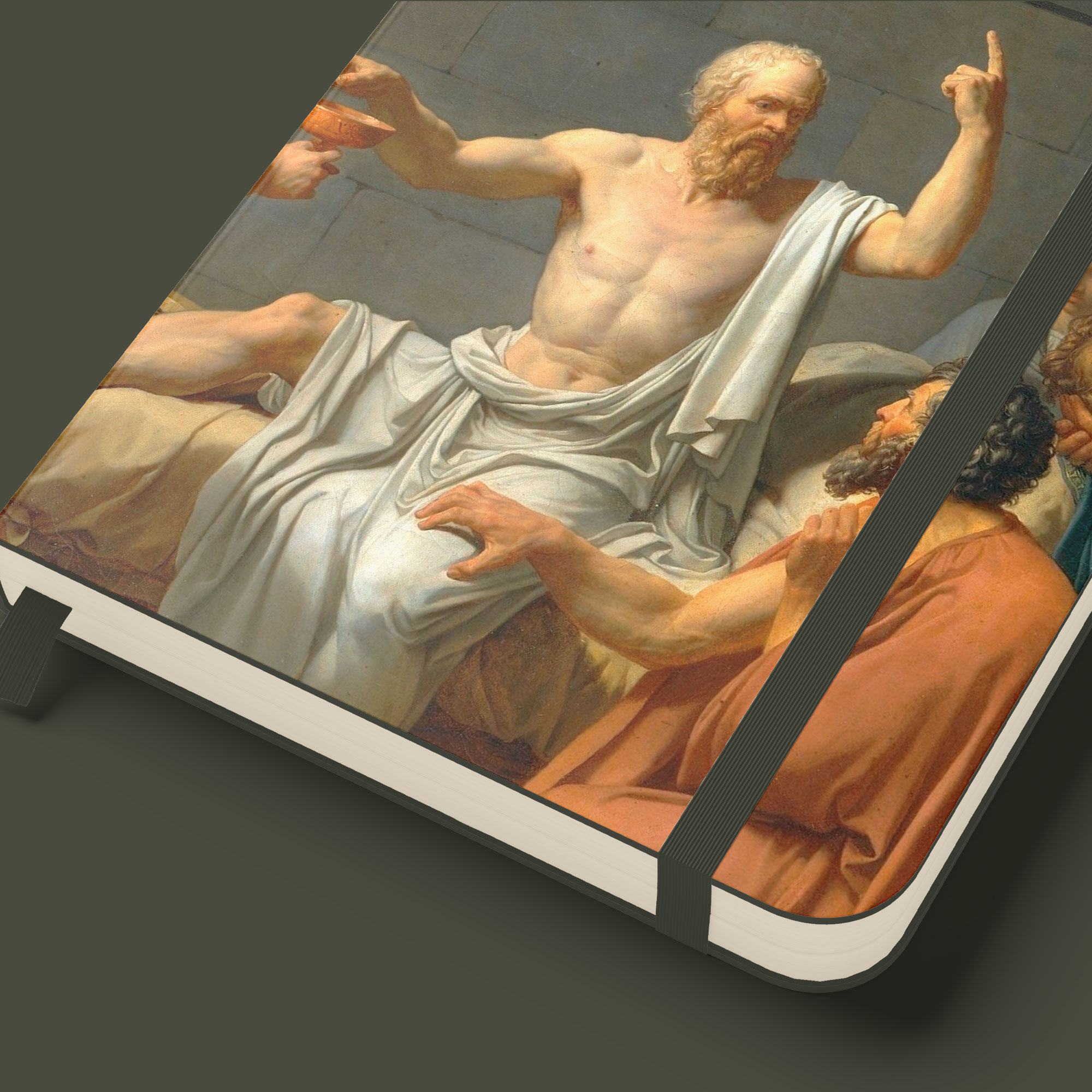 Caderneta - A Morte de Sócrates - Jacques-Louis David - Livraria ...