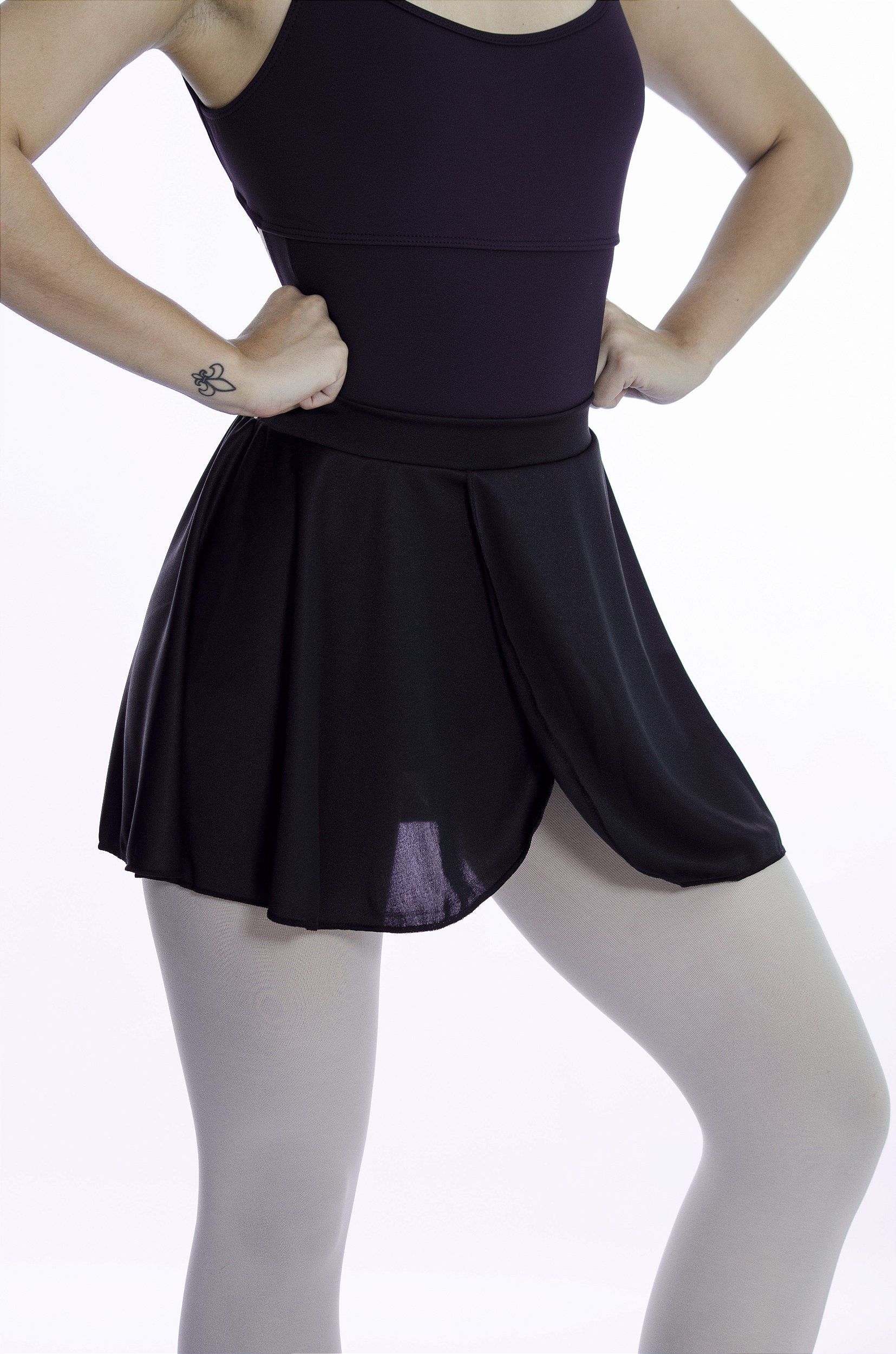 Saia de Ballet Reta em Helanca com Cos – Conforto e Elegância - Dance ...