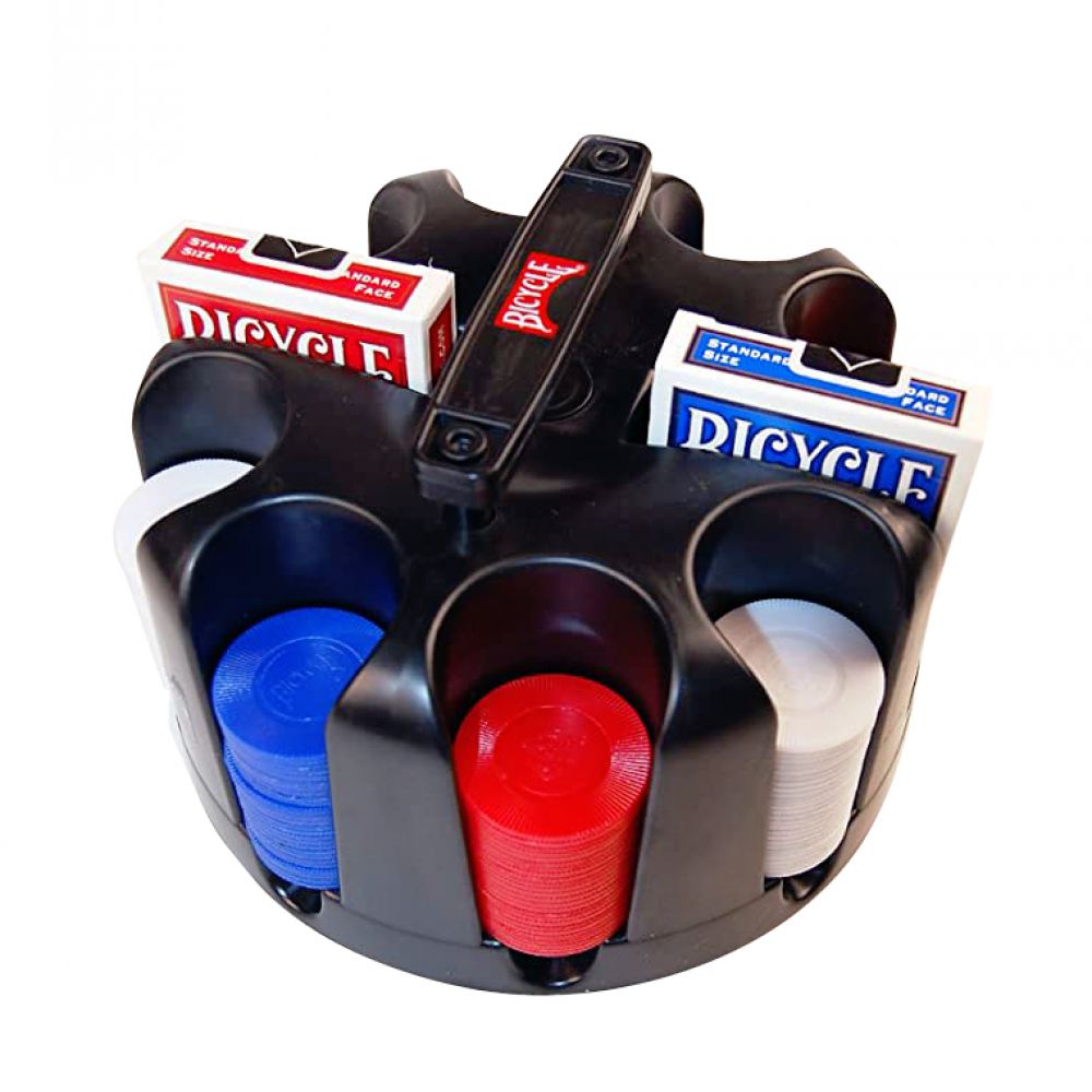 Porta Fichas de Pôquer Bicycle - Revolving Poker Chip Rack - Baralho ...
