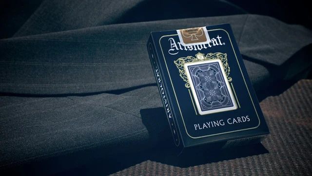 Baralho Aristocrat 727 Linen Finish Azul - Baralho Box - Sua loja ...