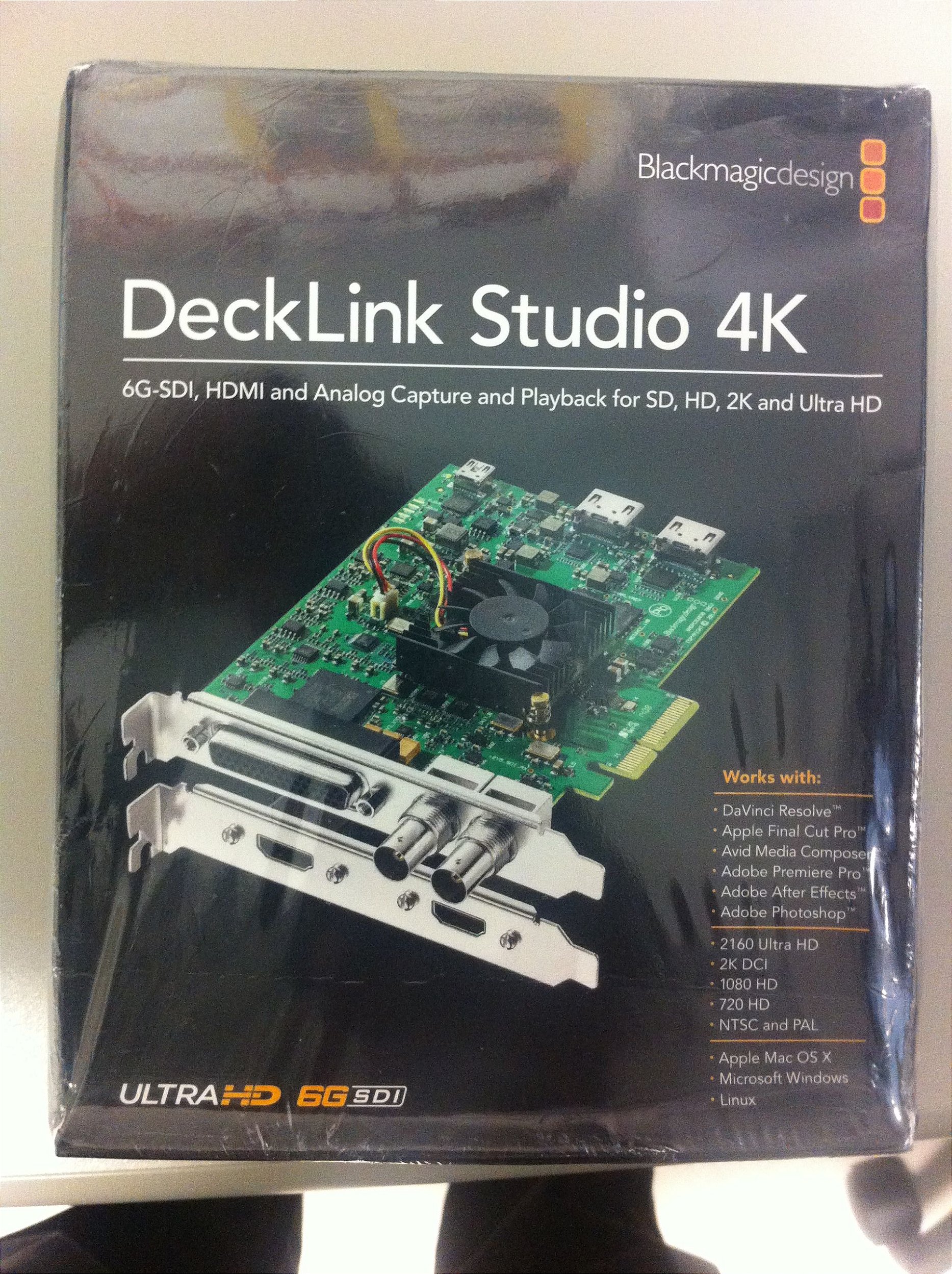 Placa Blackmagic Design Decklink Studio 4K - Broadcast Video SP