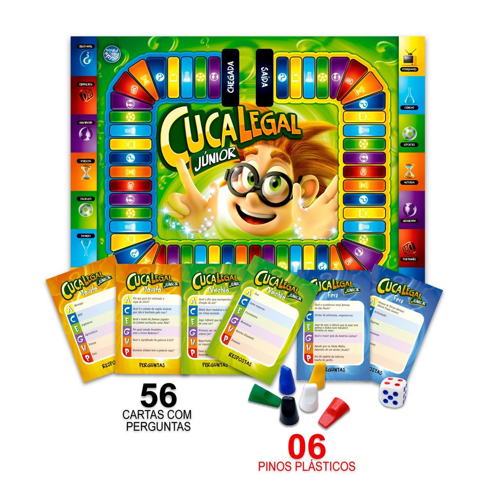 Jogo Cuca Legal Junior - 300 Perguntas Pais & Filhos - superbrothers