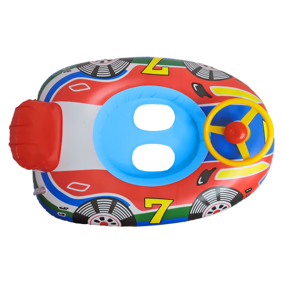 Kit Boia Infantil De Carro Para Piscina E Bola Smile Inflável - Eletromassa