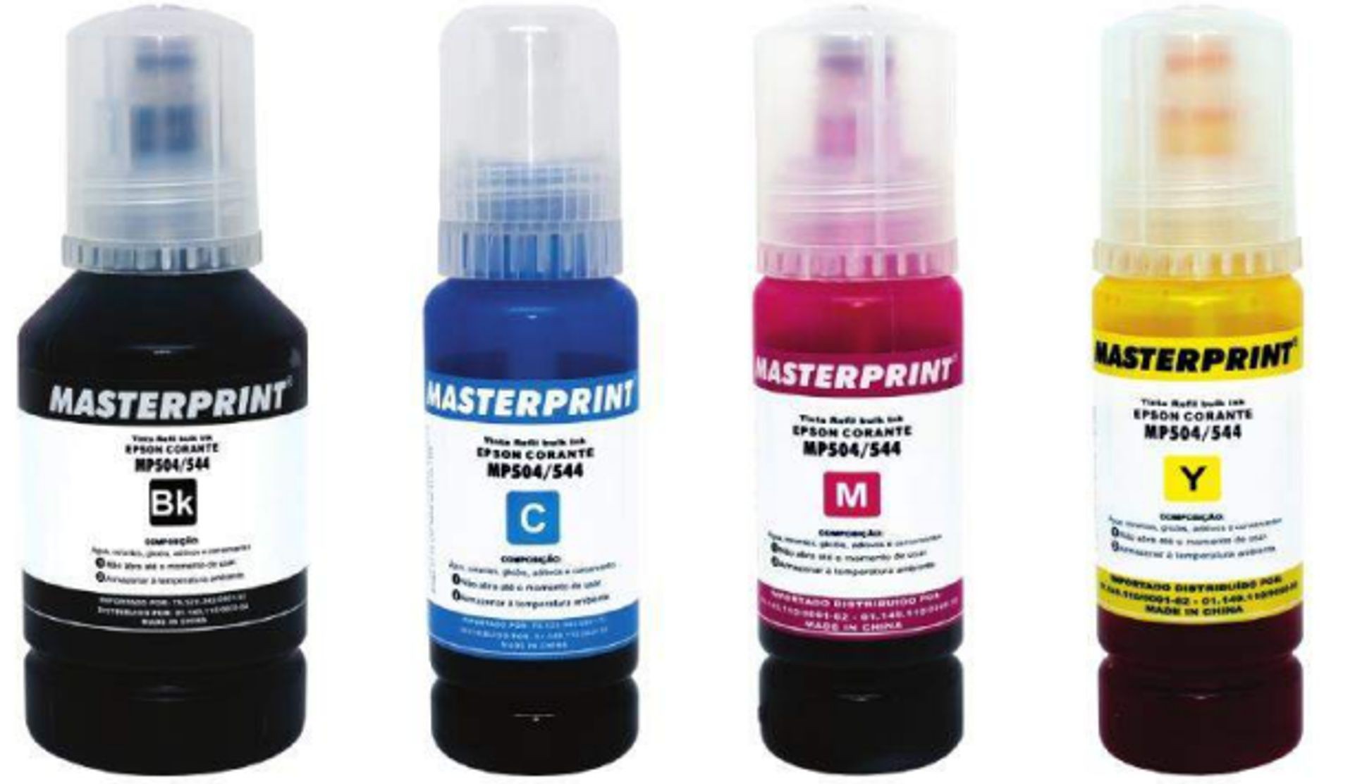 Tinta Compatível Epson Ecotank Bulk Inkjet 4 Cores 504/544 - etiquetasdk