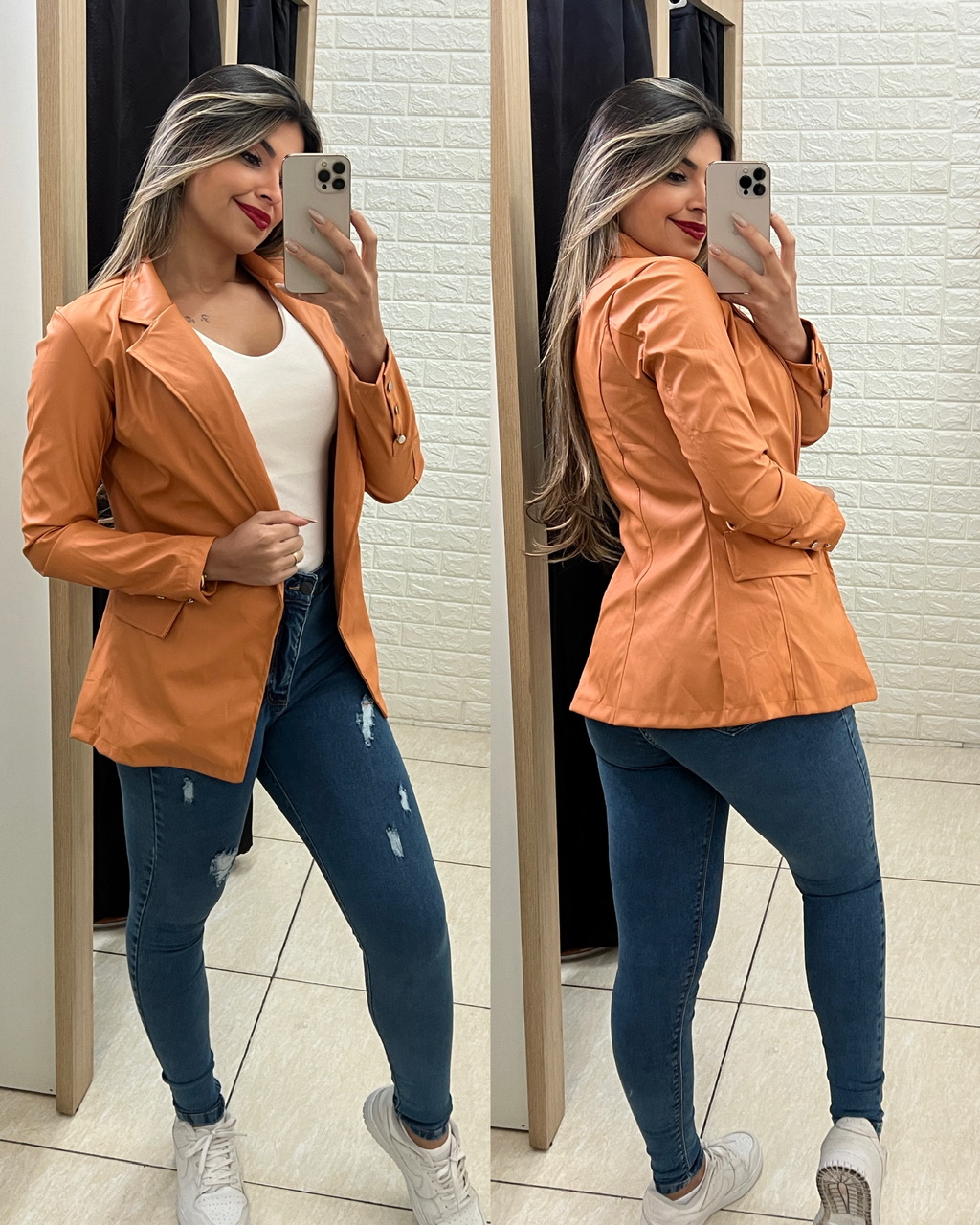 Blazer Caramelo - Boutique Algodão Rosa