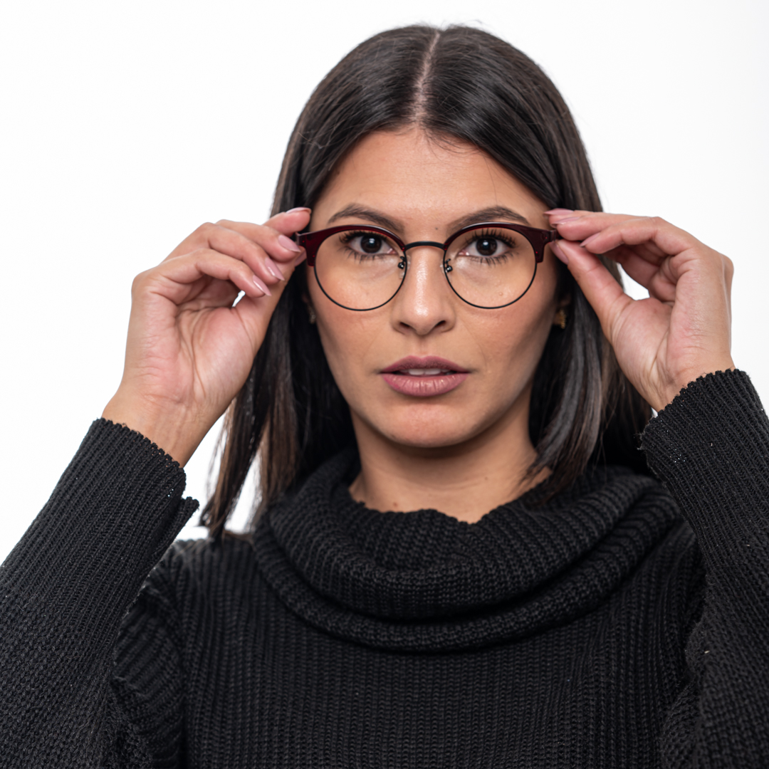 Óculos Round: Elegância e Estilo Clubmaster Redondo - Atacadão da Ótica ...