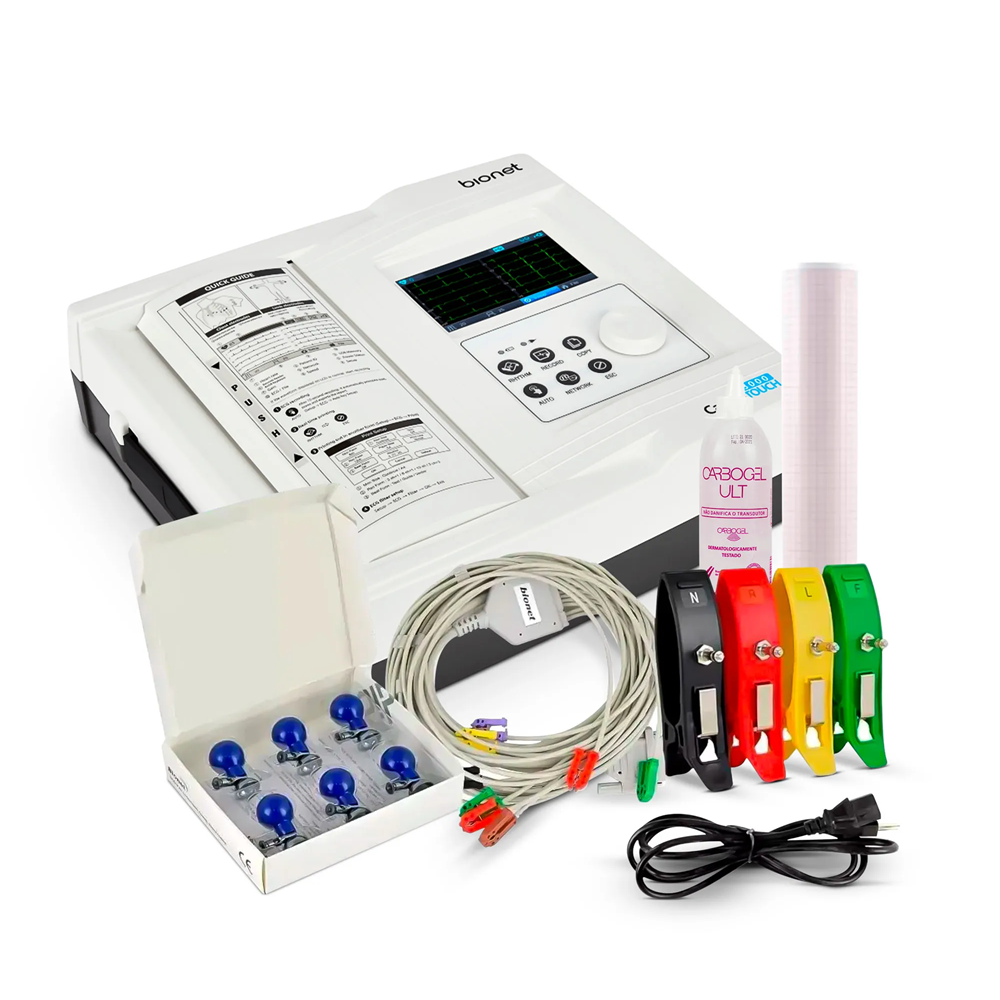 Eletrocardiógrafo CardioTouch 3000 Bionet - Medical Fast - Assessórios ...