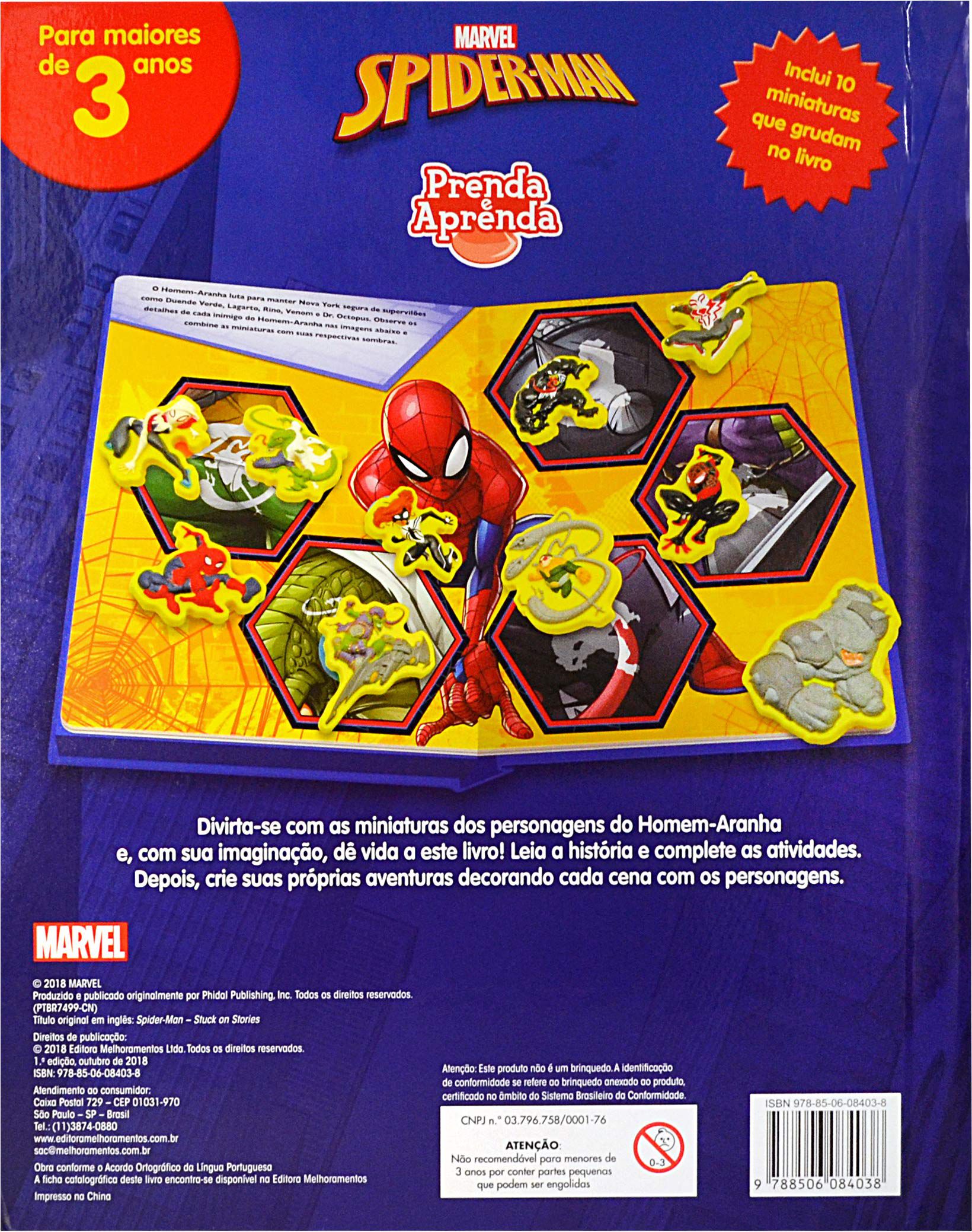 Spider Man – Prenda e Aprenda - Livro com Cenário e Miniaturas ...
