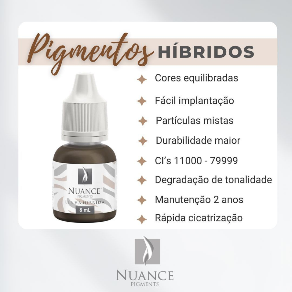 Kit Essencial Hibrido Sobrancelhas Nuance - Loja Pigment Art