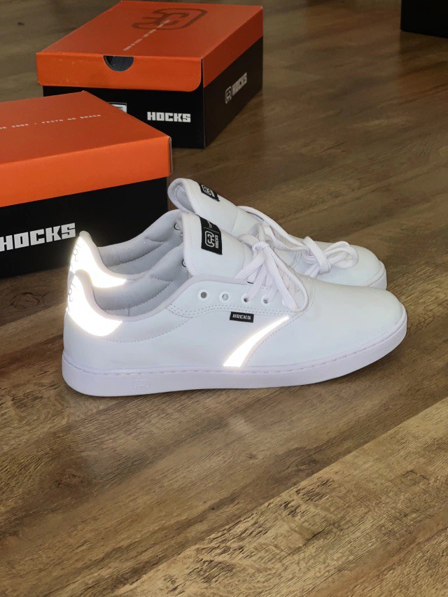 HOCKS TRIP (branco/refletivo) - Corre de Rua