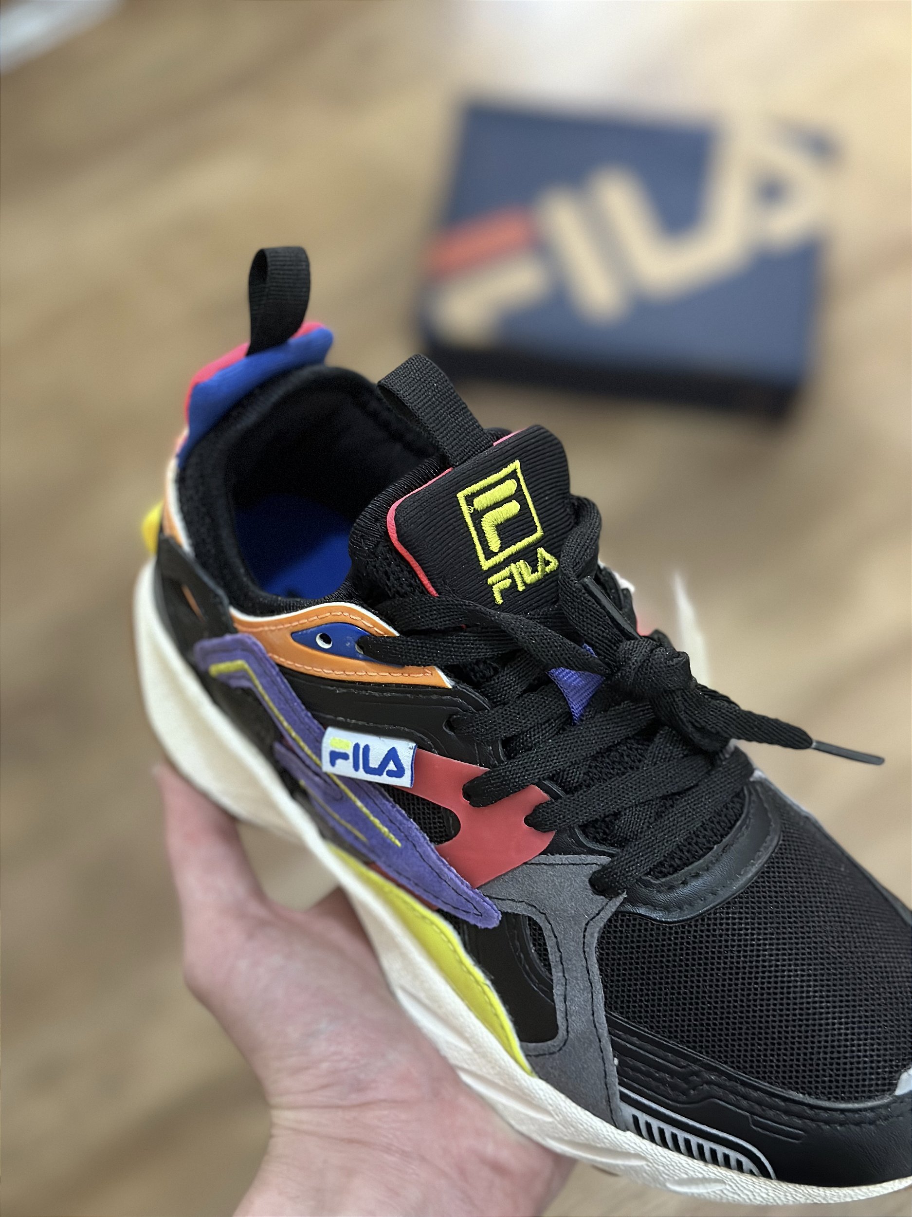 FILA FLOAT HALL (black/purple/green) - Corre de Rua