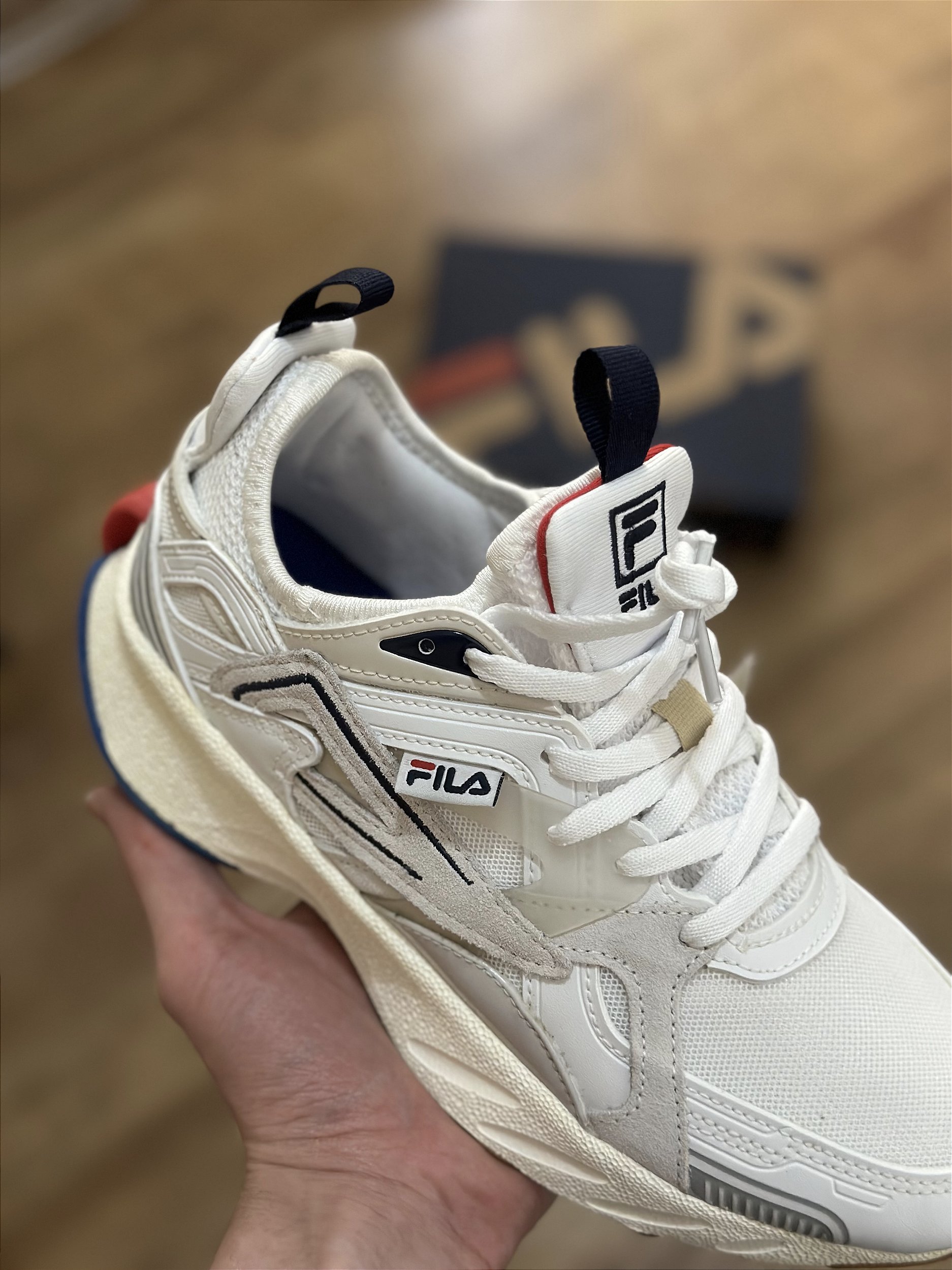 FILA FLOAT HALL (white/red) - Corre de Rua