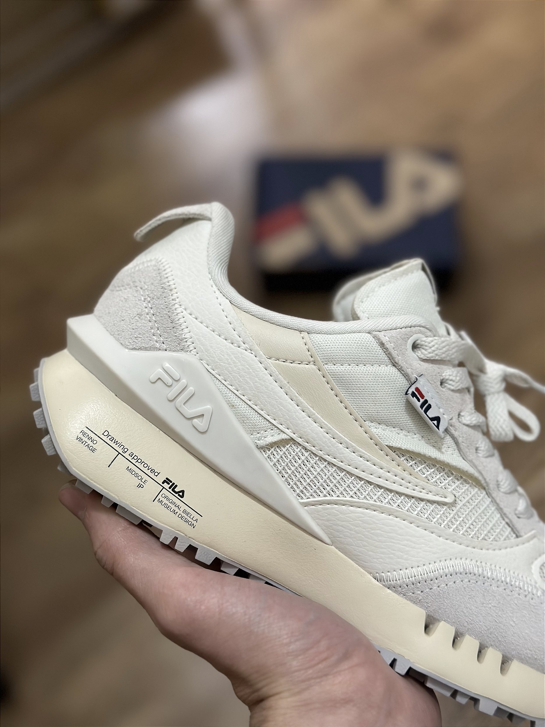 FILA RENNO VINTAGE (vaporous/Navy/red) - Corre de Rua