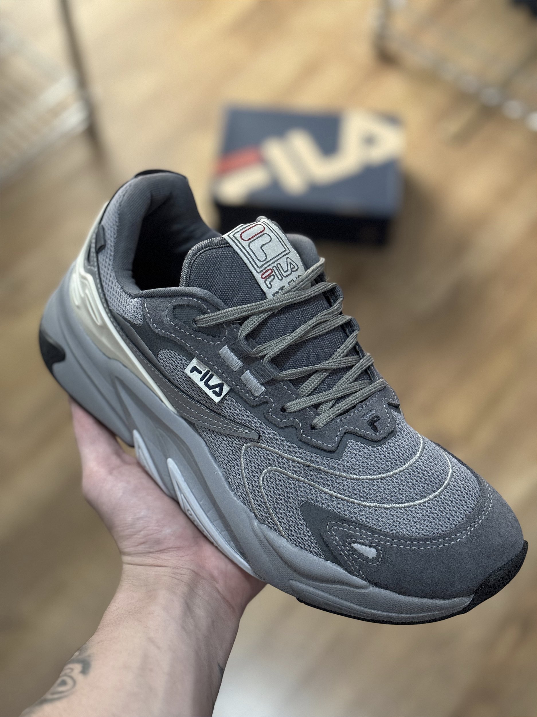 FILA RT-EVO (cinza) - Corre de Rua