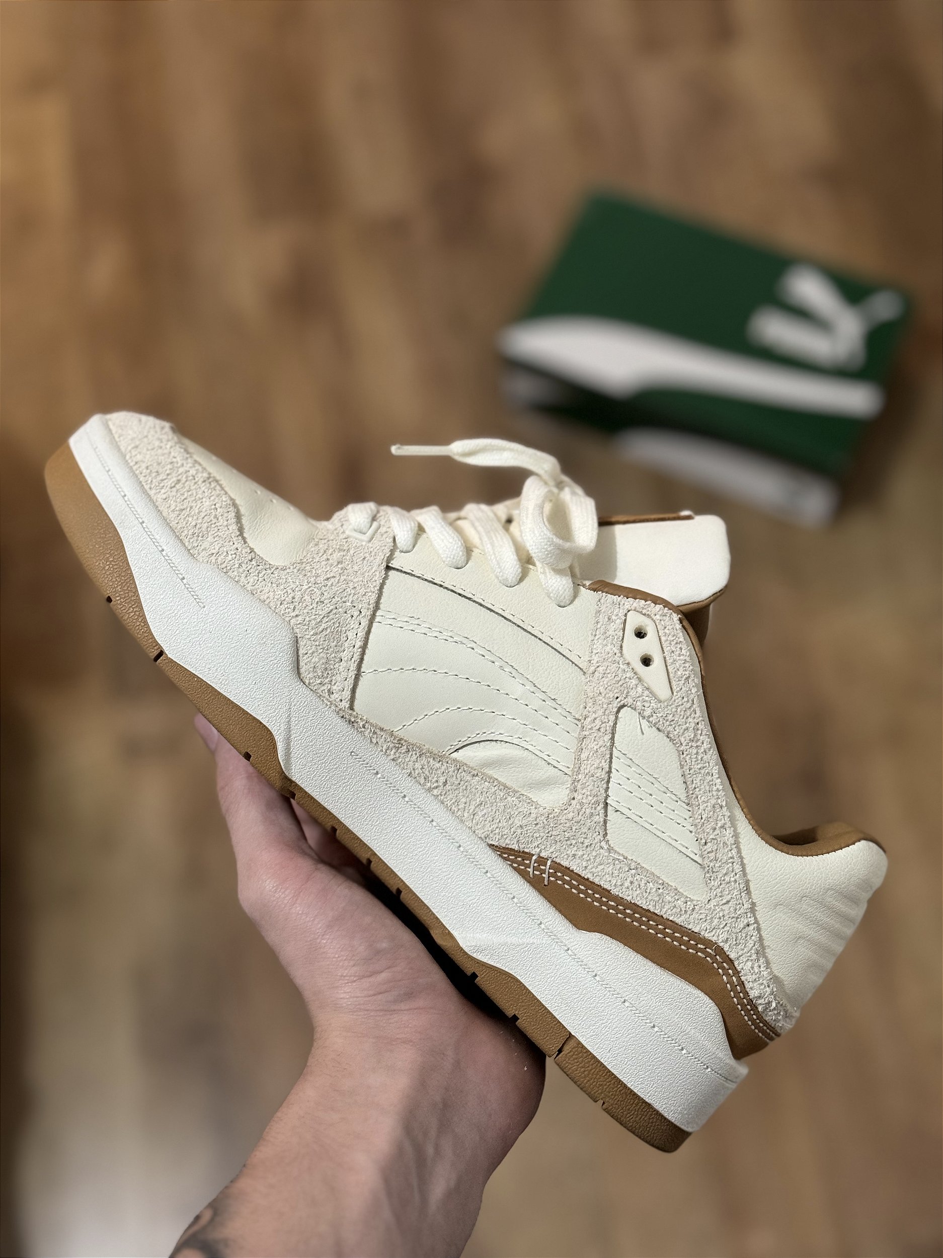 PUMA SLIPSTREAM (Desert Tan-Gun) - Corre de Rua